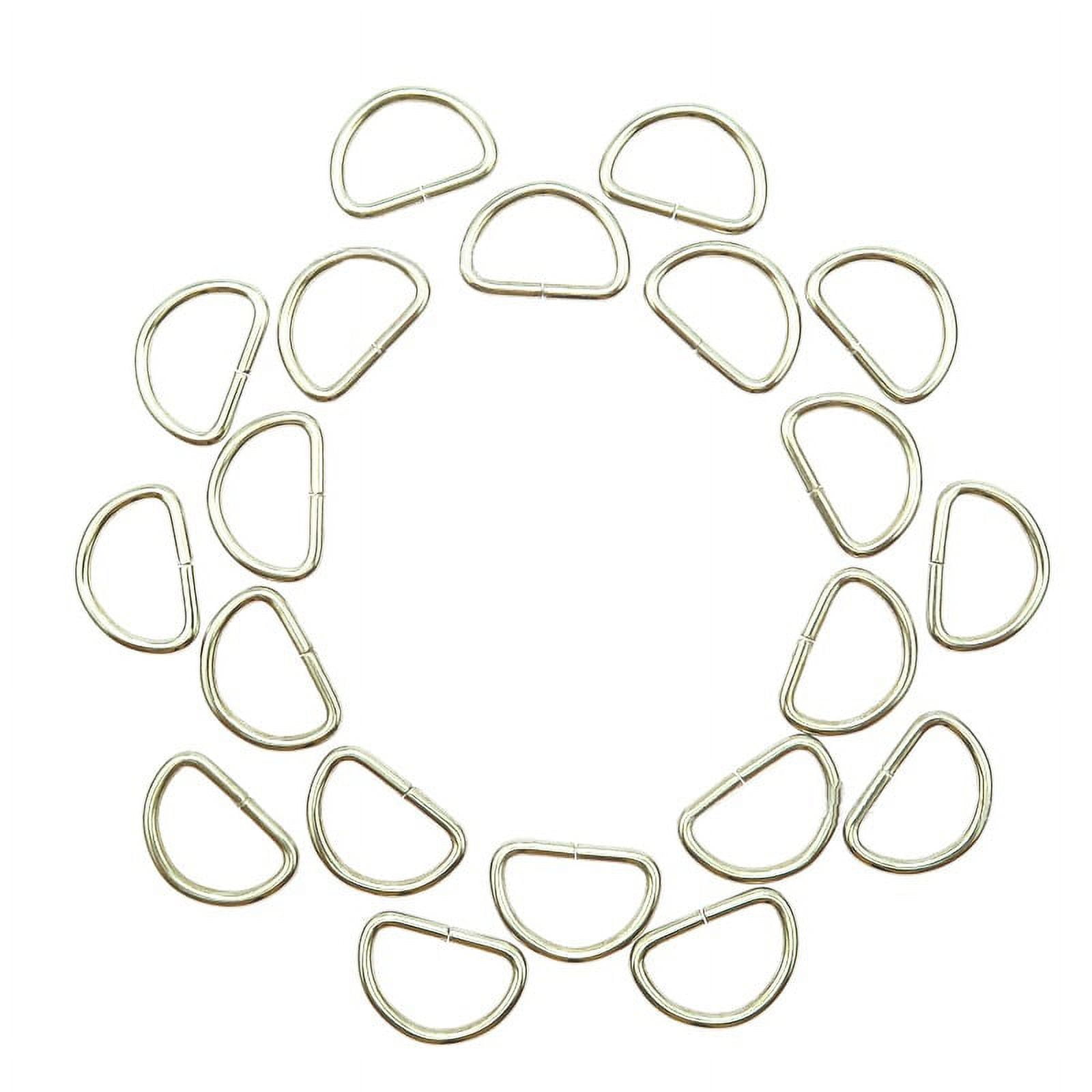 20pcs Metal Belts Buckle Loop Ring D Rings for Bags Purses and Belting ...
