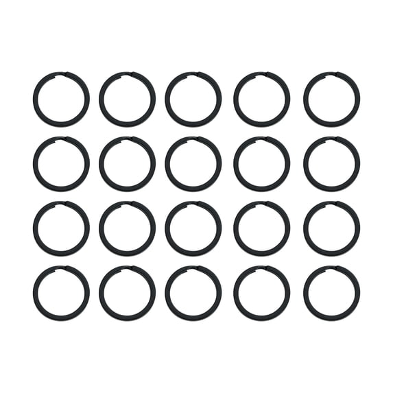 20pcs Metal Flat Keyring Key Chain Holder Round Split Keyrings Easy ...