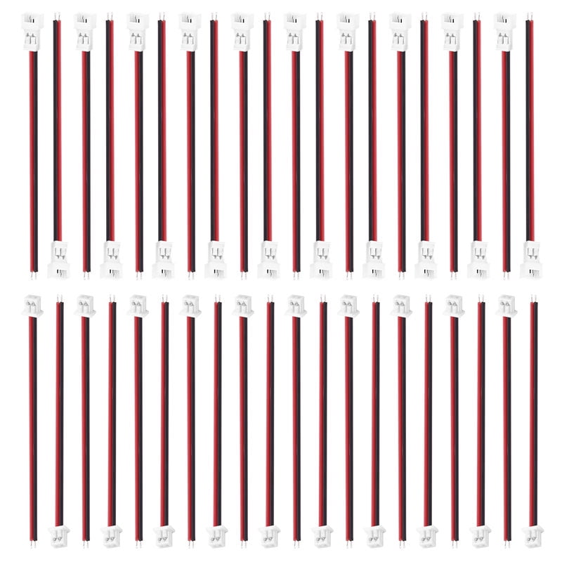 20pcs Mini JST PH 1.25 2 PIN MALE FEMALE PLUG CONNECTOR WITH WIRE CABLES - Walmart.com