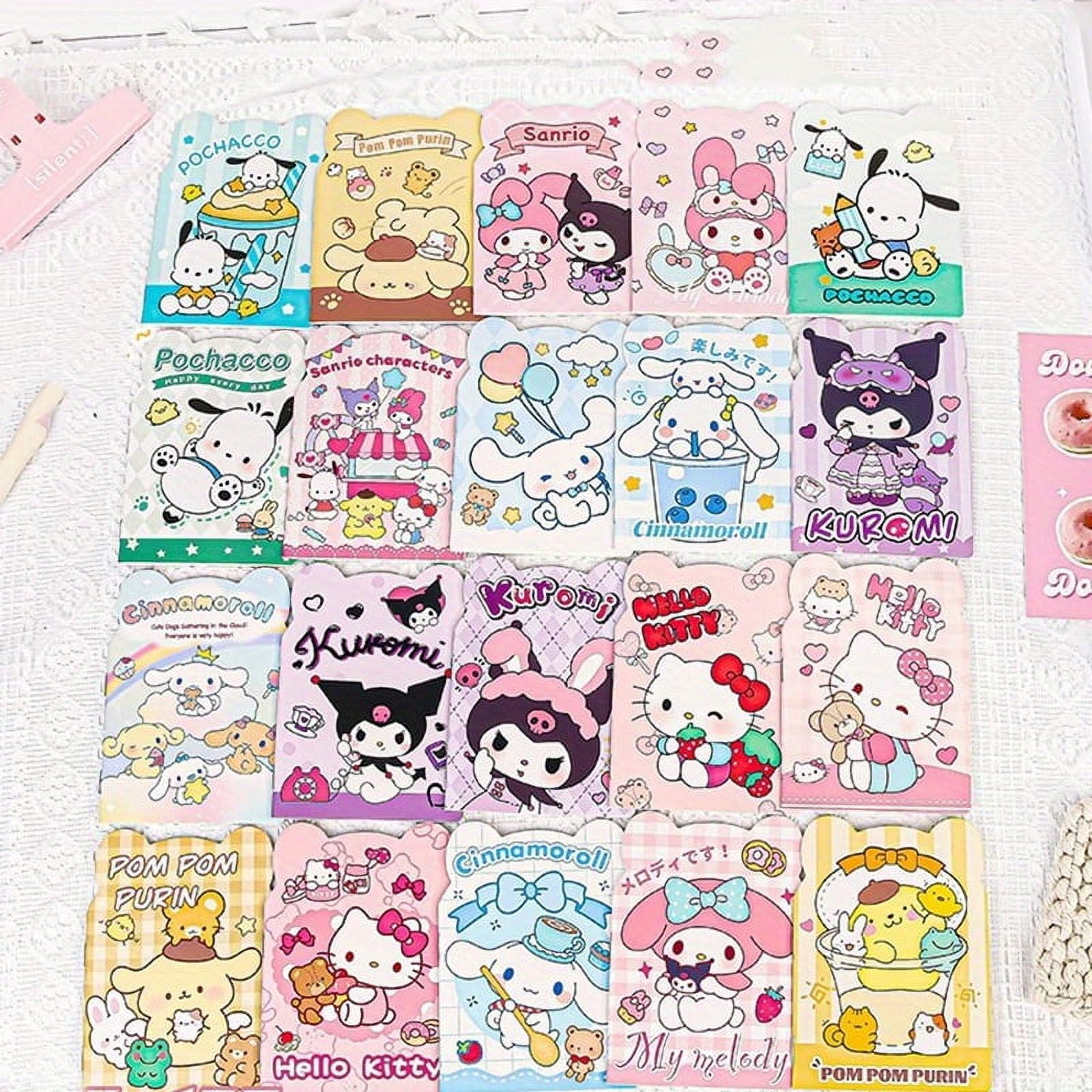 20pcs Mini Notebooks - Hello Kitty, Kuromi, Cinnamoroll, My Melody ...