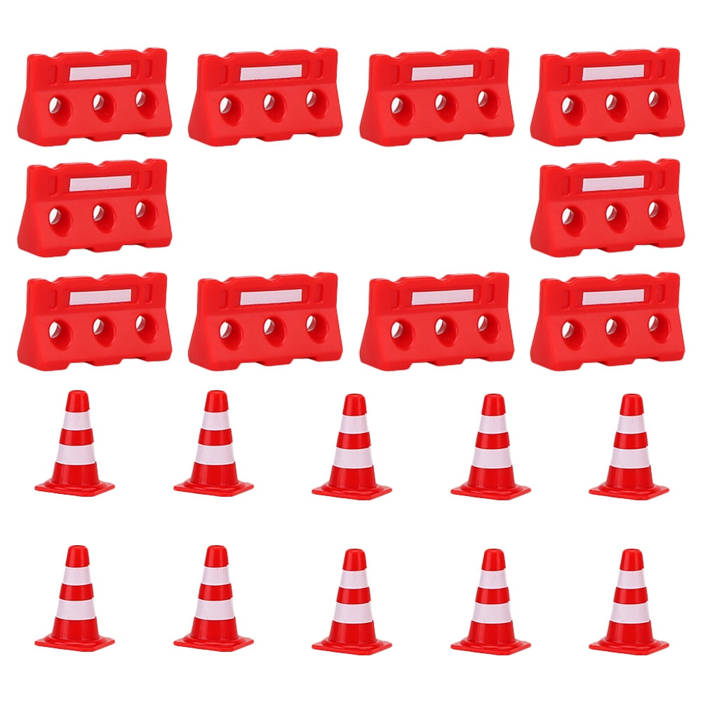 20pcs Mini Traffic Road Cones Construction Road Cones Traffic Fences ...