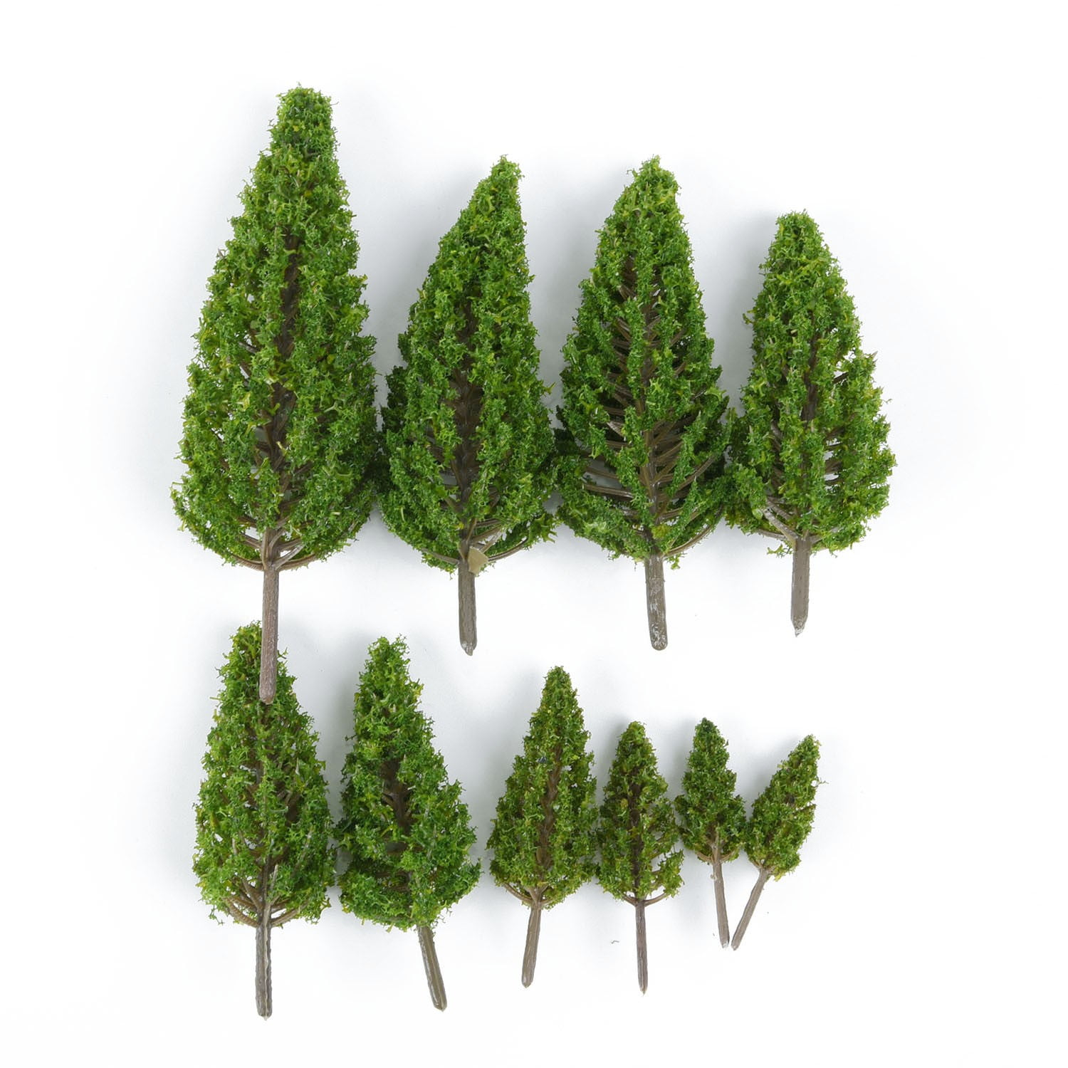 20pcs Mixed Model Trees for Train Railway Scenery Layout 5-16cm ...