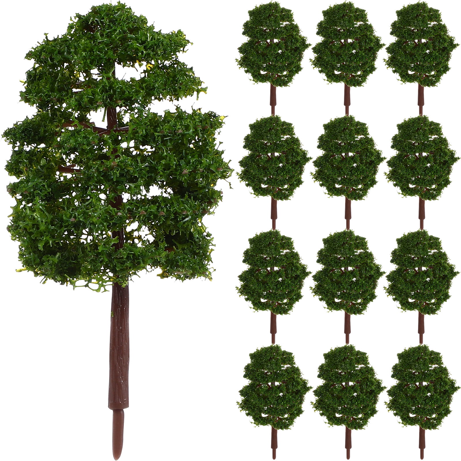 20pcs Model Trees, Miniature Trees Train Trees Railroad Scenery Diorama ...