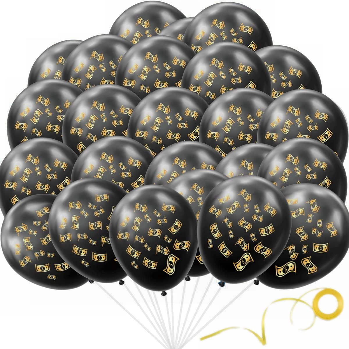 20pcs Money Dollar Signs MMF7 Latex Balloons Money Theme Decorations ...
