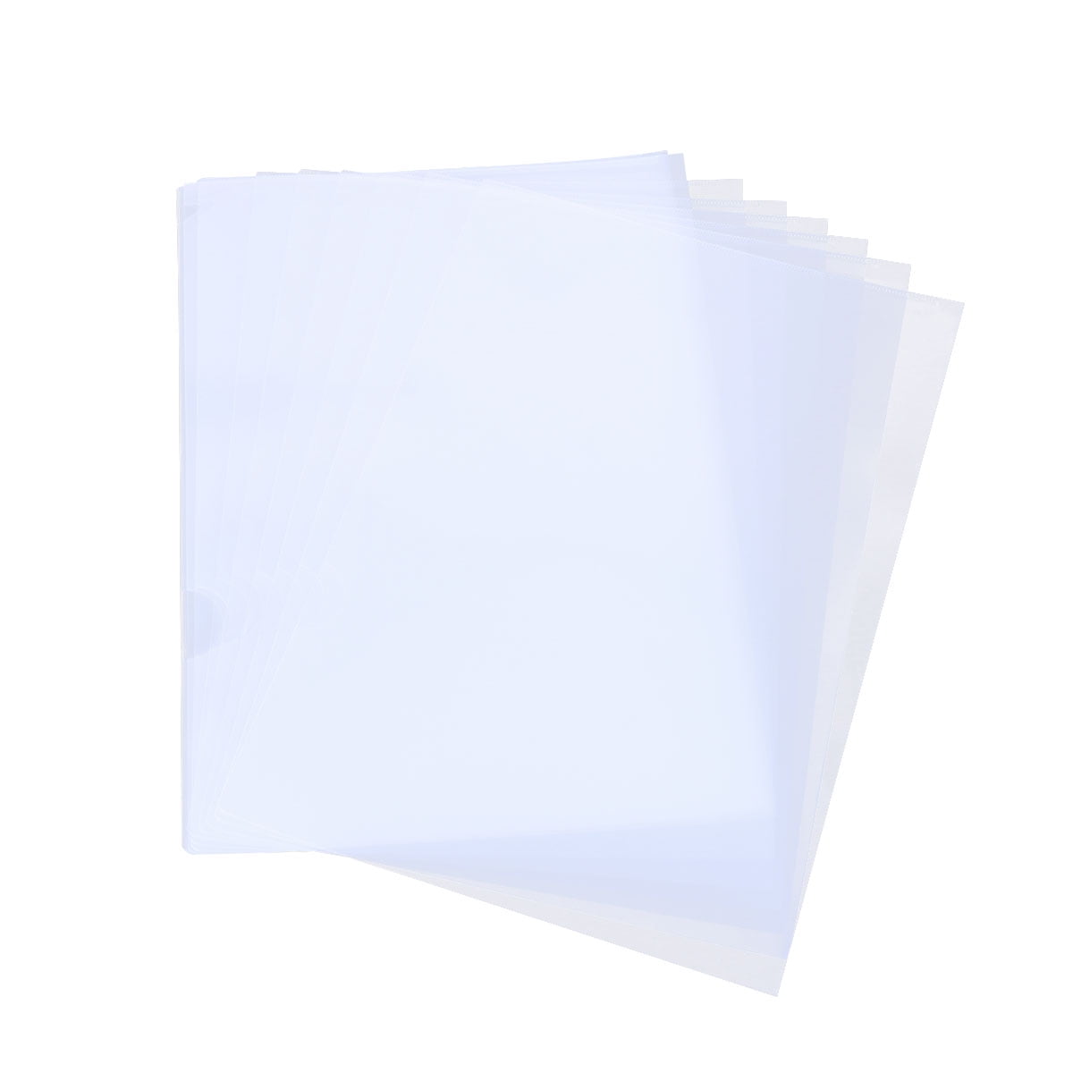Tineasur 20Pcs White Transparent Document Folder Plastic File Organizer ...