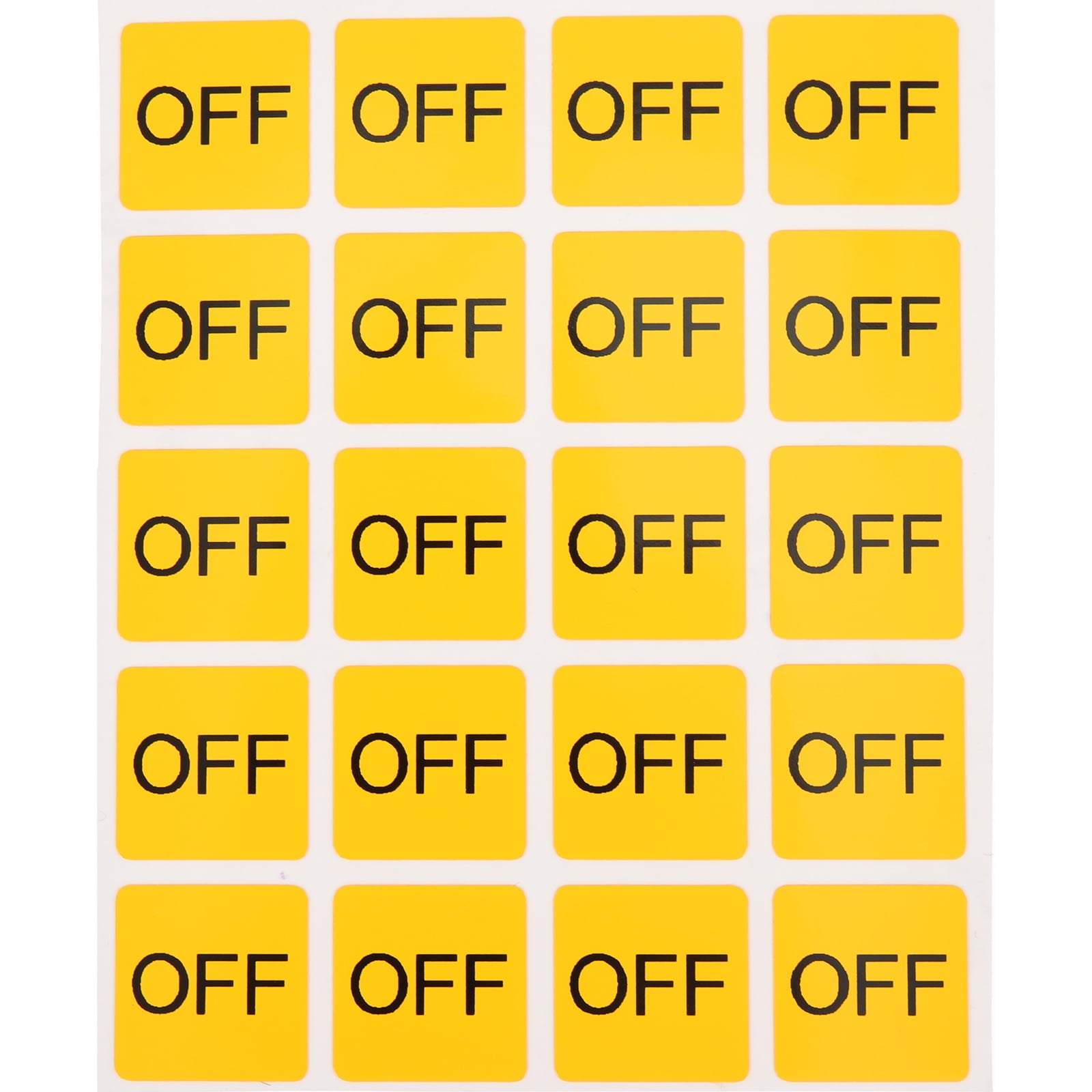 20pcs On/Off Device Stickers Label Caution Sticker Adhesive Label Decal ...