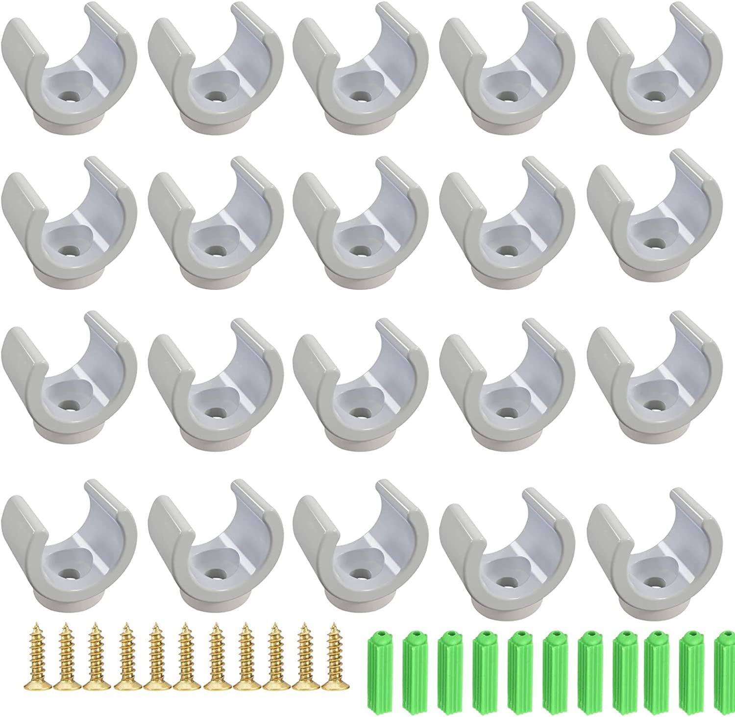 20pcs PEX Pipe Support Hangers, U-Hook PEX Holder PVC Water Pipe Clamps ...