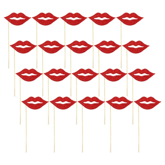 20pcs Party Photo Booth Props Funny Lips Photo Booth Prop with Sticks ...