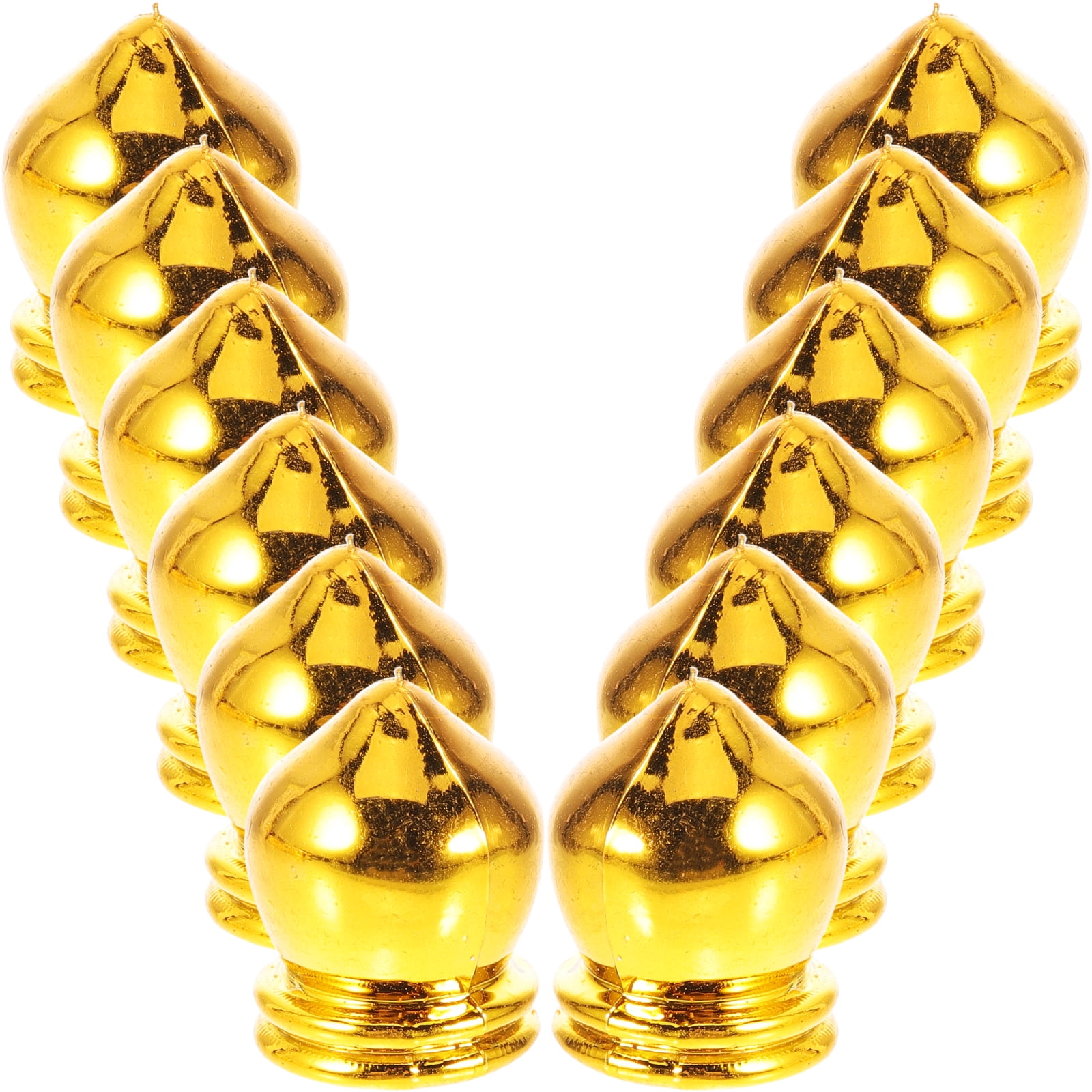 20pcs Pennants Side End Cap Flag Pole Toppers Finial Flag Head ...