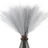 20pcs Pink Faux Pampas Grass Decor, 21.6" Short Artificial Pompous ...