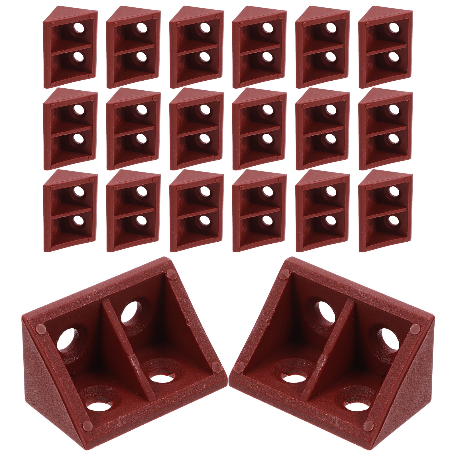 20pcs Plastic Corner Brackets Angle Corner Brace Joint for Shelves ...
