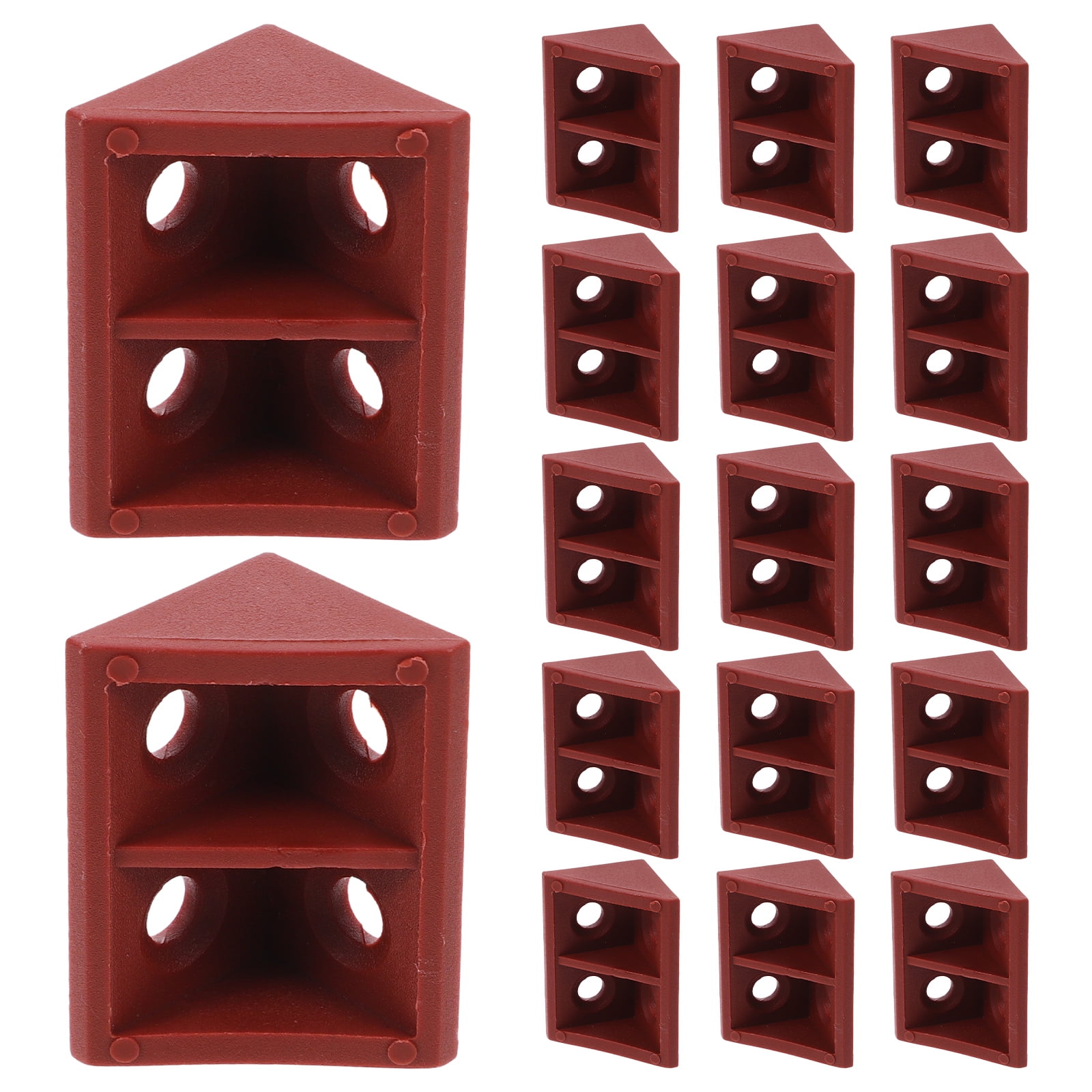20pcs Plastic Corner Brackets Angle Corner Brace Joint for Shelves ...