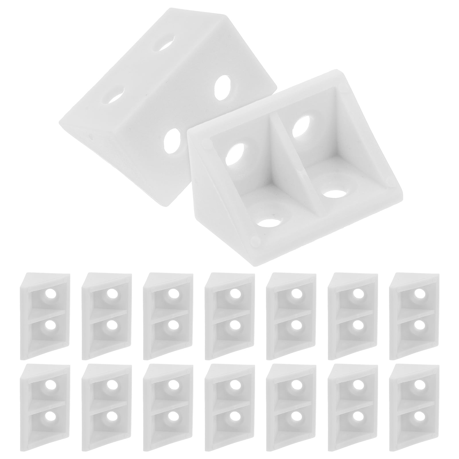 20pcs Plastic Corner Brackets Angle Corner Brace Joint for Shelves ...
