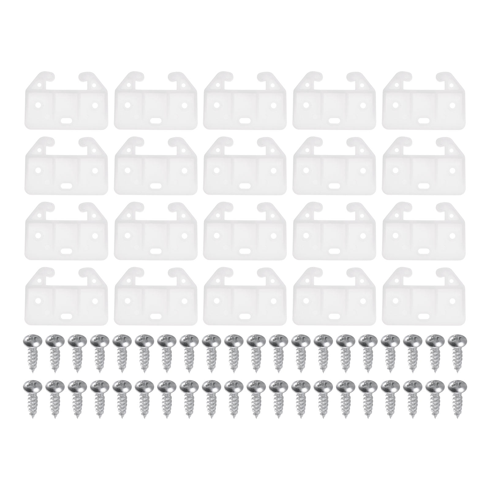 20pcs Plastic Drawer Track Guides Slides Replacement Furniture Parts ...