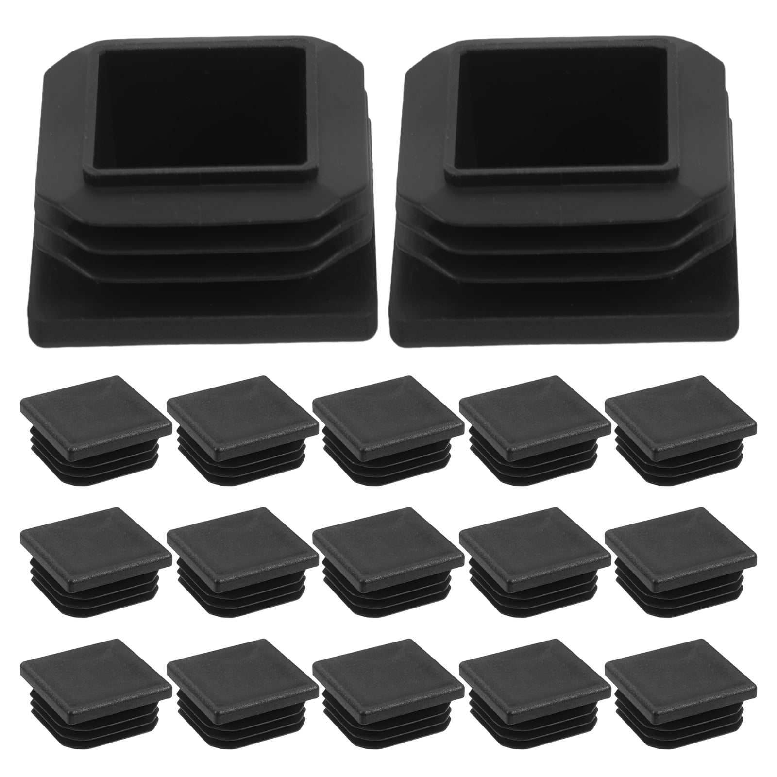 20pcs Plastic End Caps Square Post End Caps For Tubing Insert Caps ...