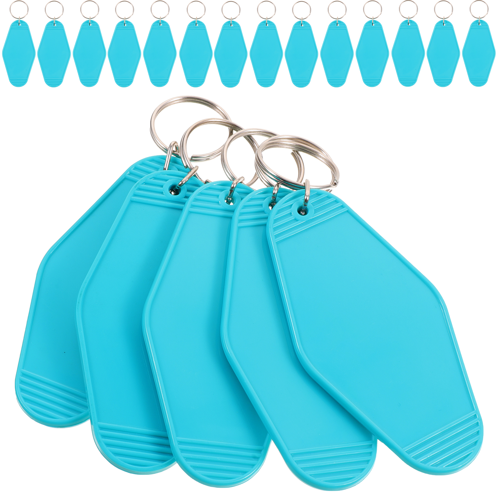 20pcs Plastic Key Labels Blank Key Chain Id Name Tags Key Identifiers ...