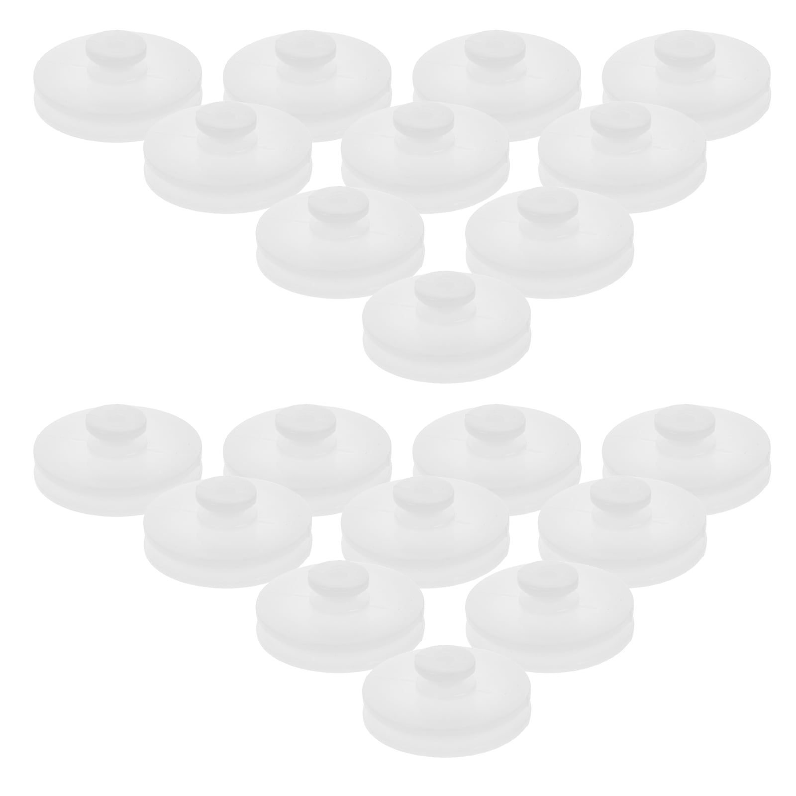 20 Pcs Pulleys of Plastic Spring Knob Adjustable Floor White - Walmart.com