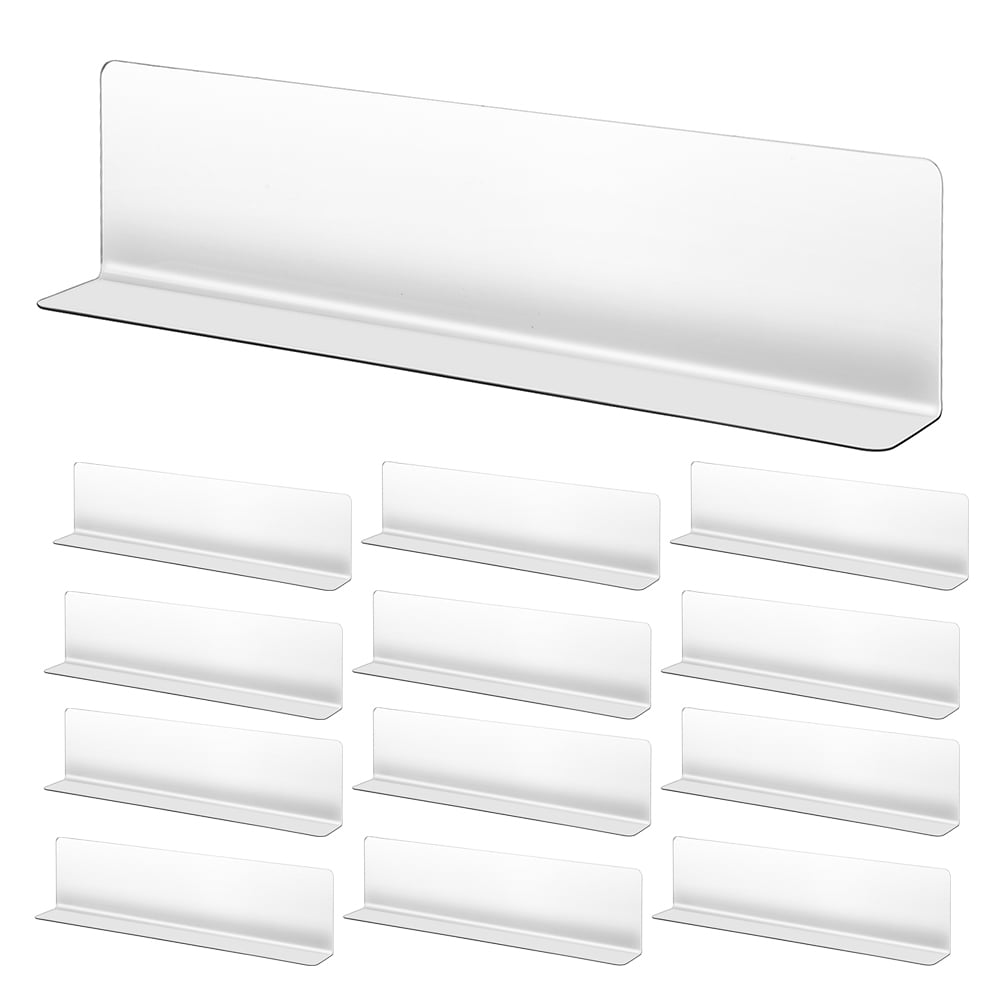 20pcs Plastic Shelf Dividers For Closet Organization Clear Partition ...