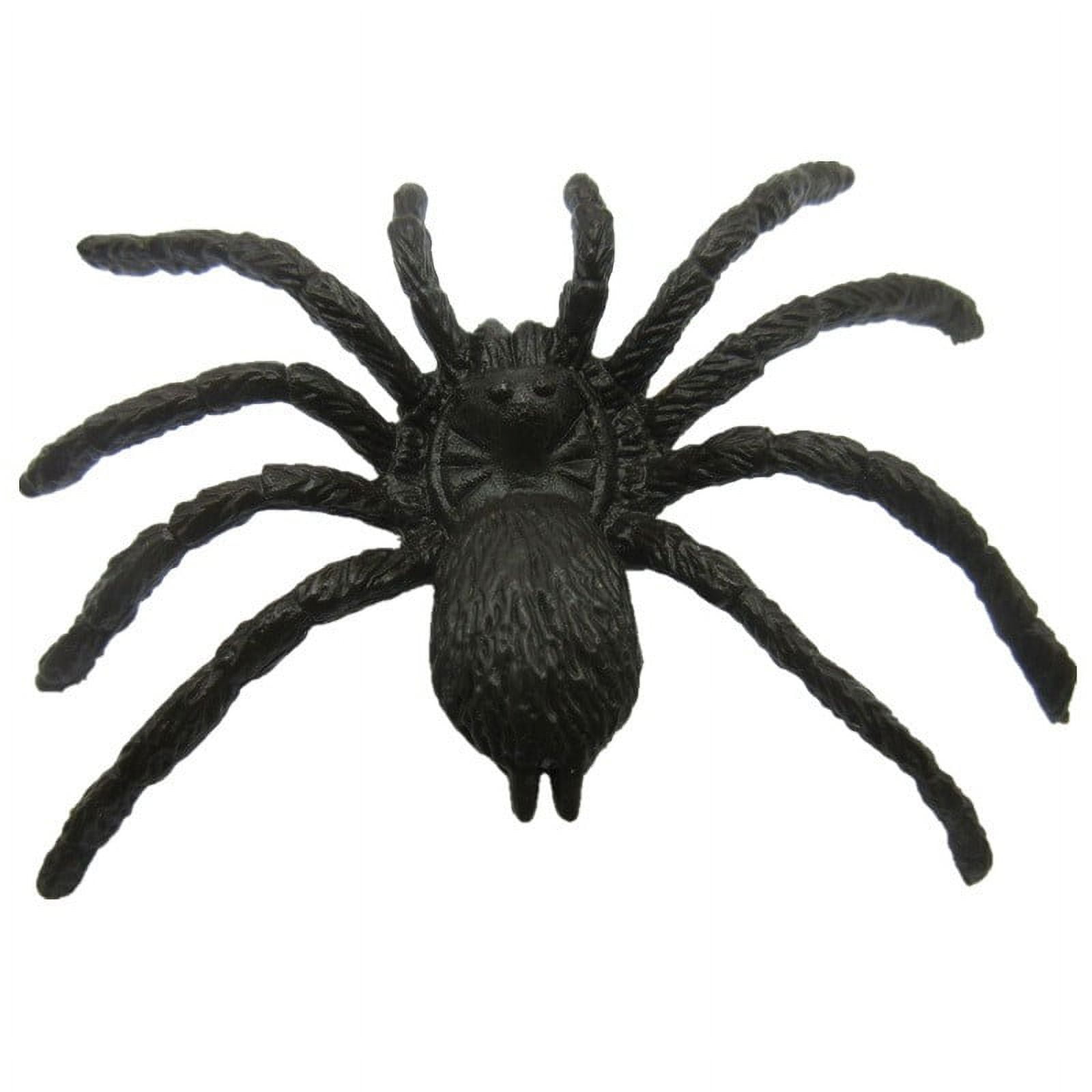 20pcs Plastic Spiders Black Spiders Halloween Decorative Supplies ...