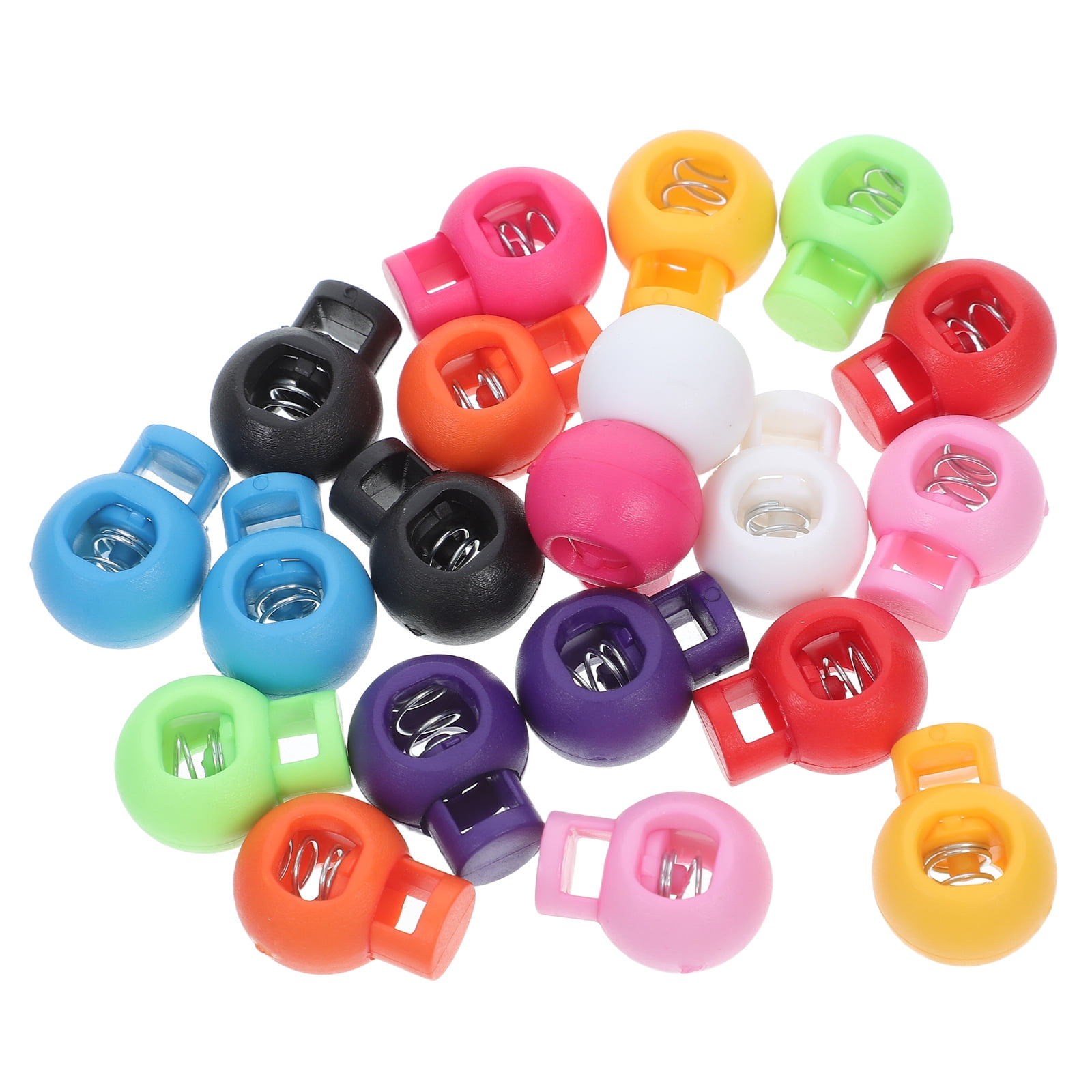 20pcs Plastic Spring Cord Locks Adjustable Drawstring Stoppers ...
