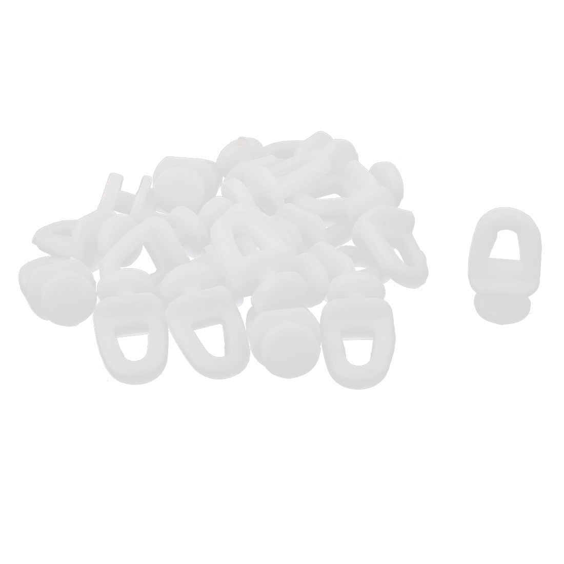 20pcs Plastic Window Glider Curtain Track Slide Wheels Rollers Rail ...