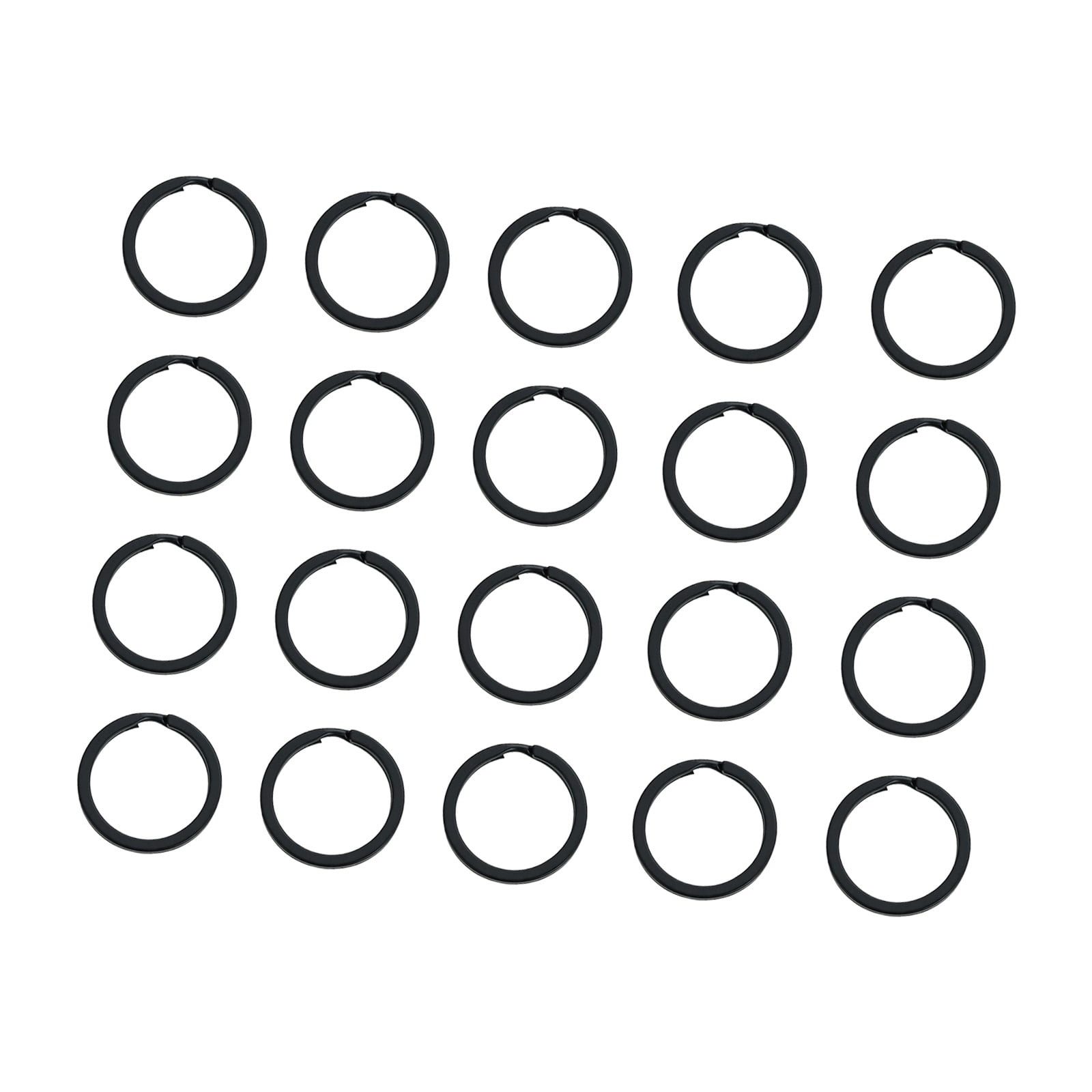 20pcs Portable Metal Flat Keyrings Split Rings Outdoor Small Tool Key ...