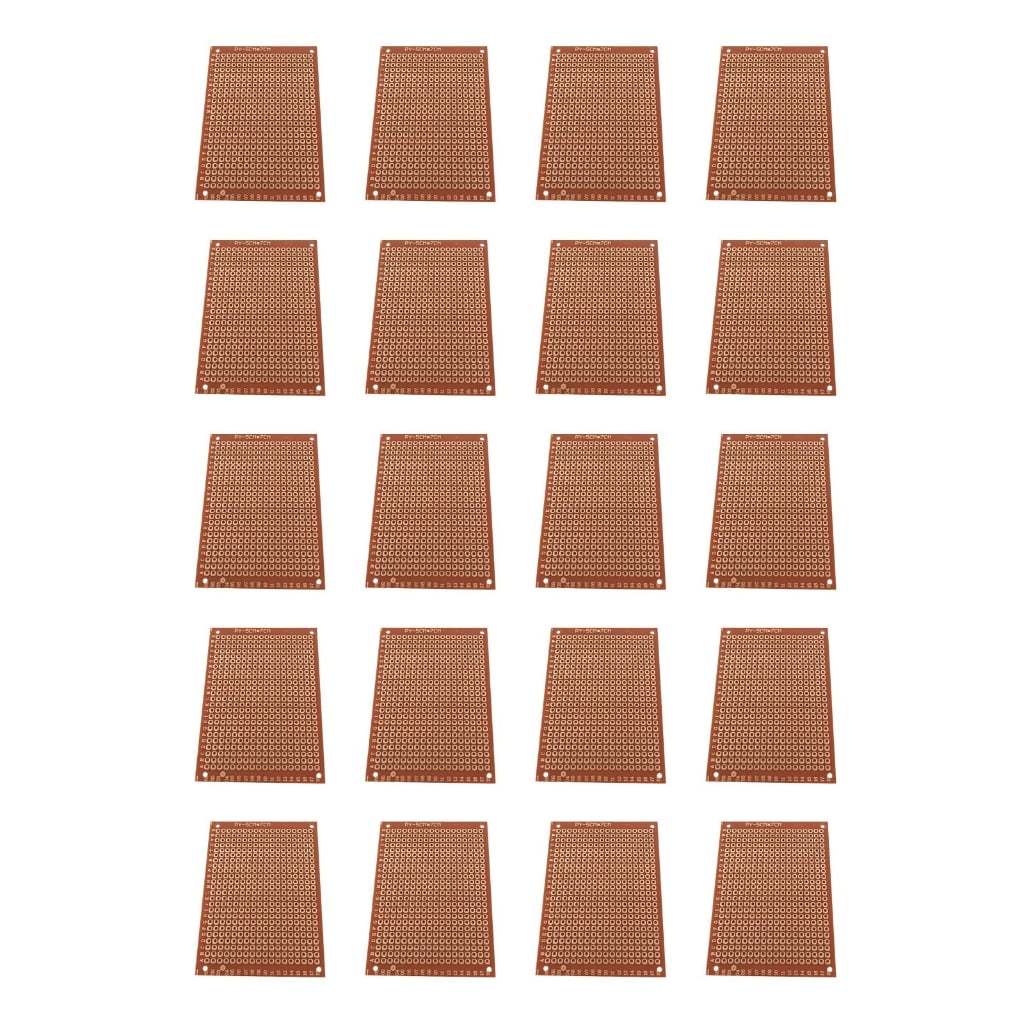 20pcs Pre Soldered Prototype Boards 5x7cm 2.54mm Hole Spacing 1.2mm ...