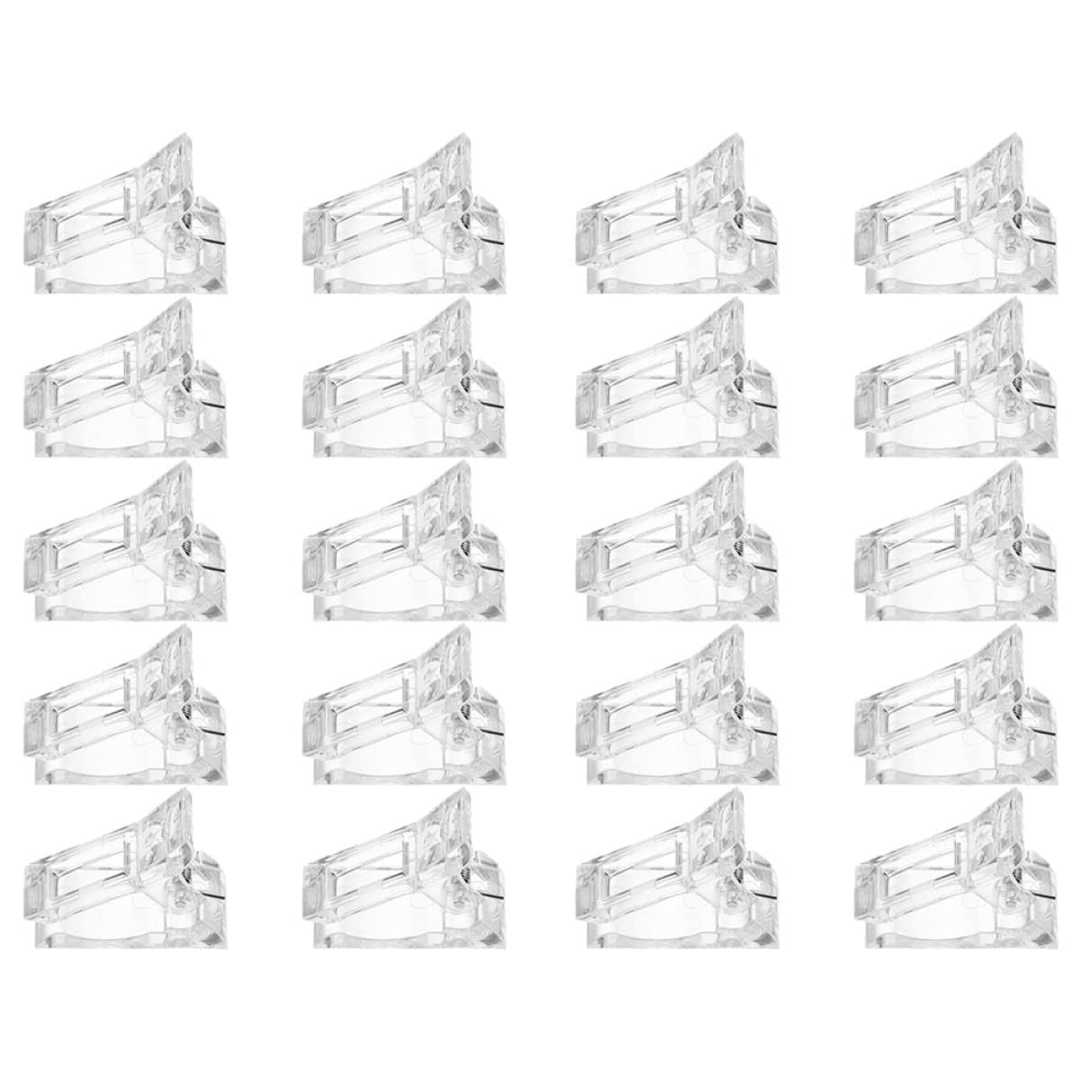 20pcs Quick Fixing Clips Crystal Extension Building Manicure Led Clip ...