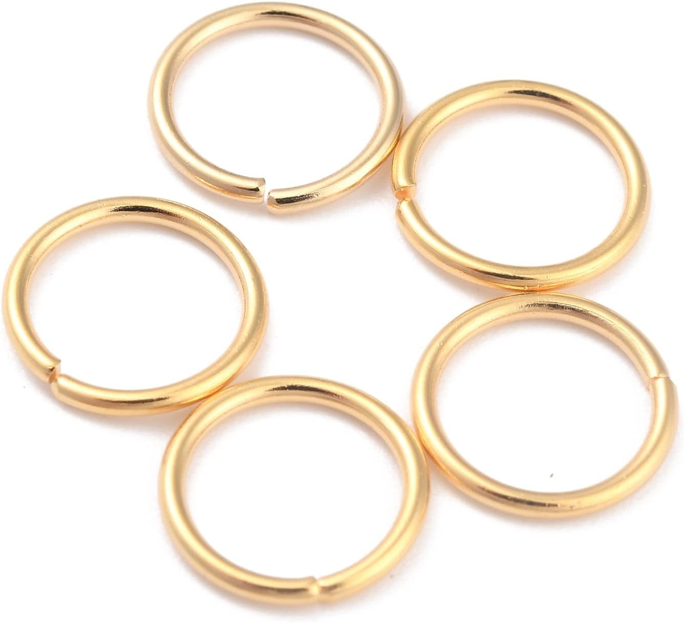 20pcs Rack Plating Brass Jump Rings Open Jump Rings Long-Lasting golden ...