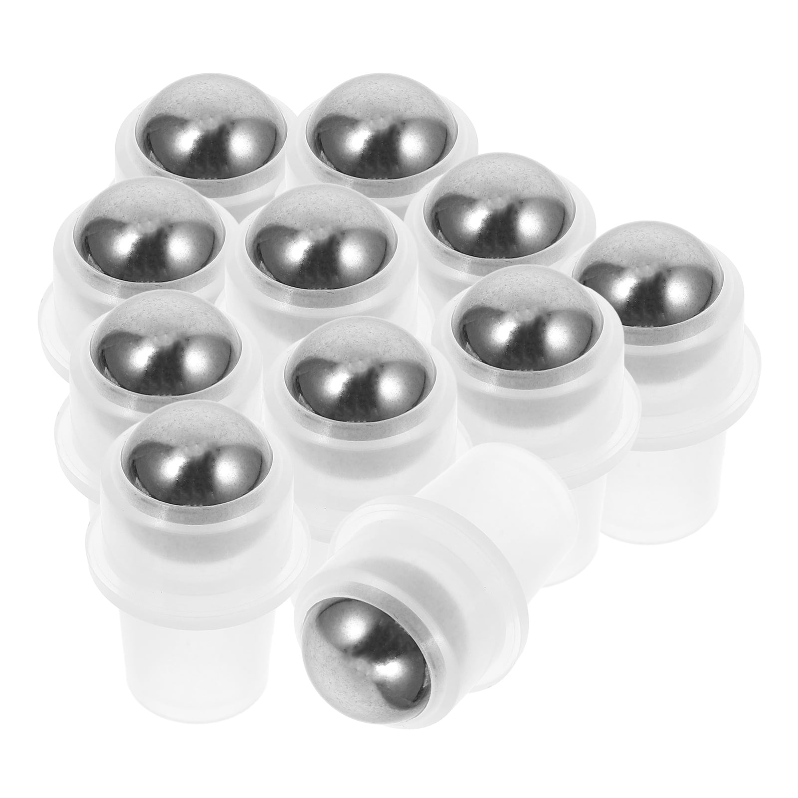 20pcs Refillable Roll On Bottle Caps with Stainless Steel Roller Balls ...