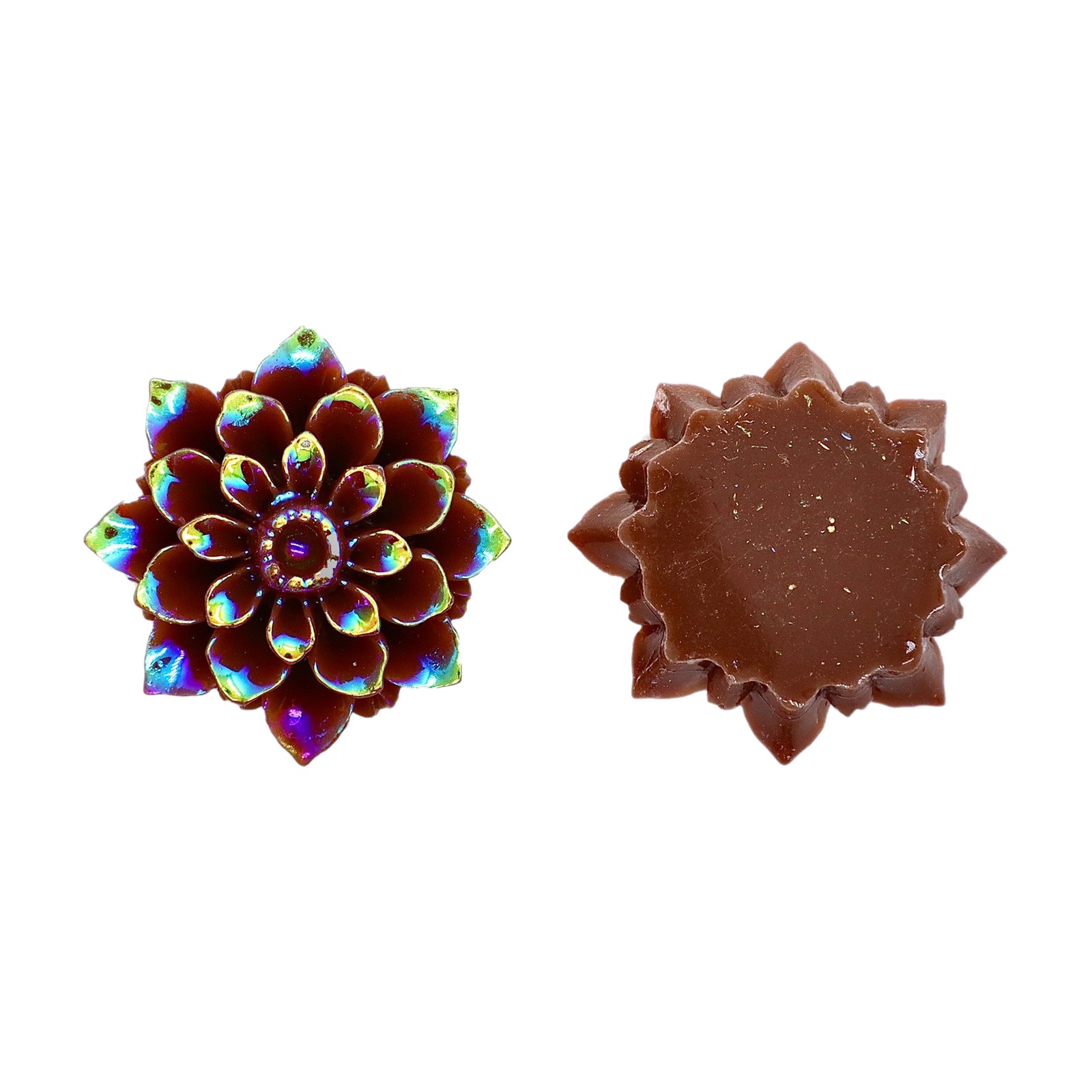 20pcs Resin Cute 20mm Flower Flatback Stone Home Scrapbook DIY Wedding ...