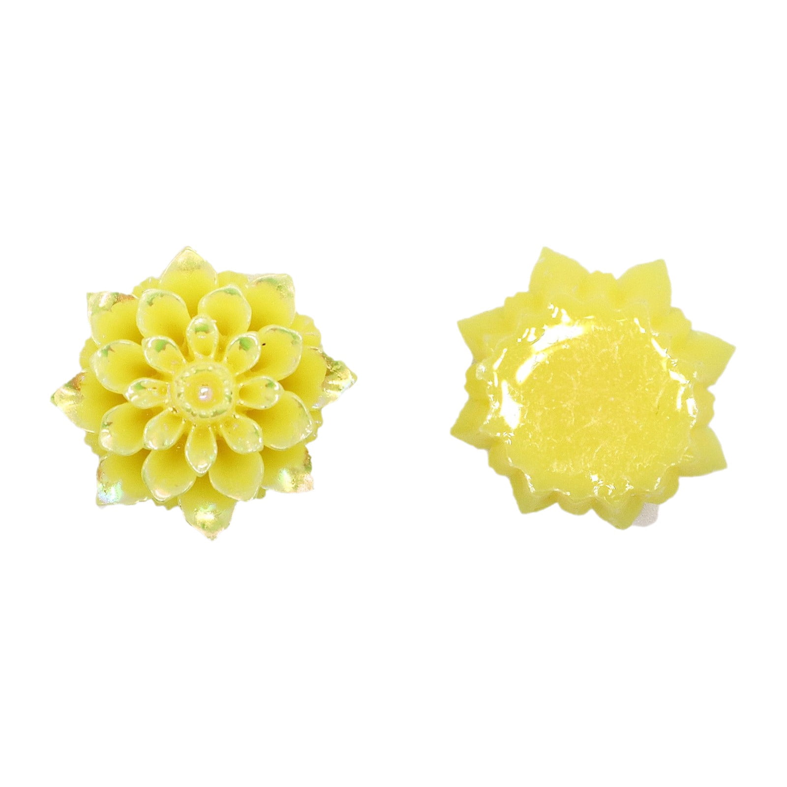 20pcs Resin Cute 20mm Flower Flatback Stone Home Scrapbook DIY Wedding ...