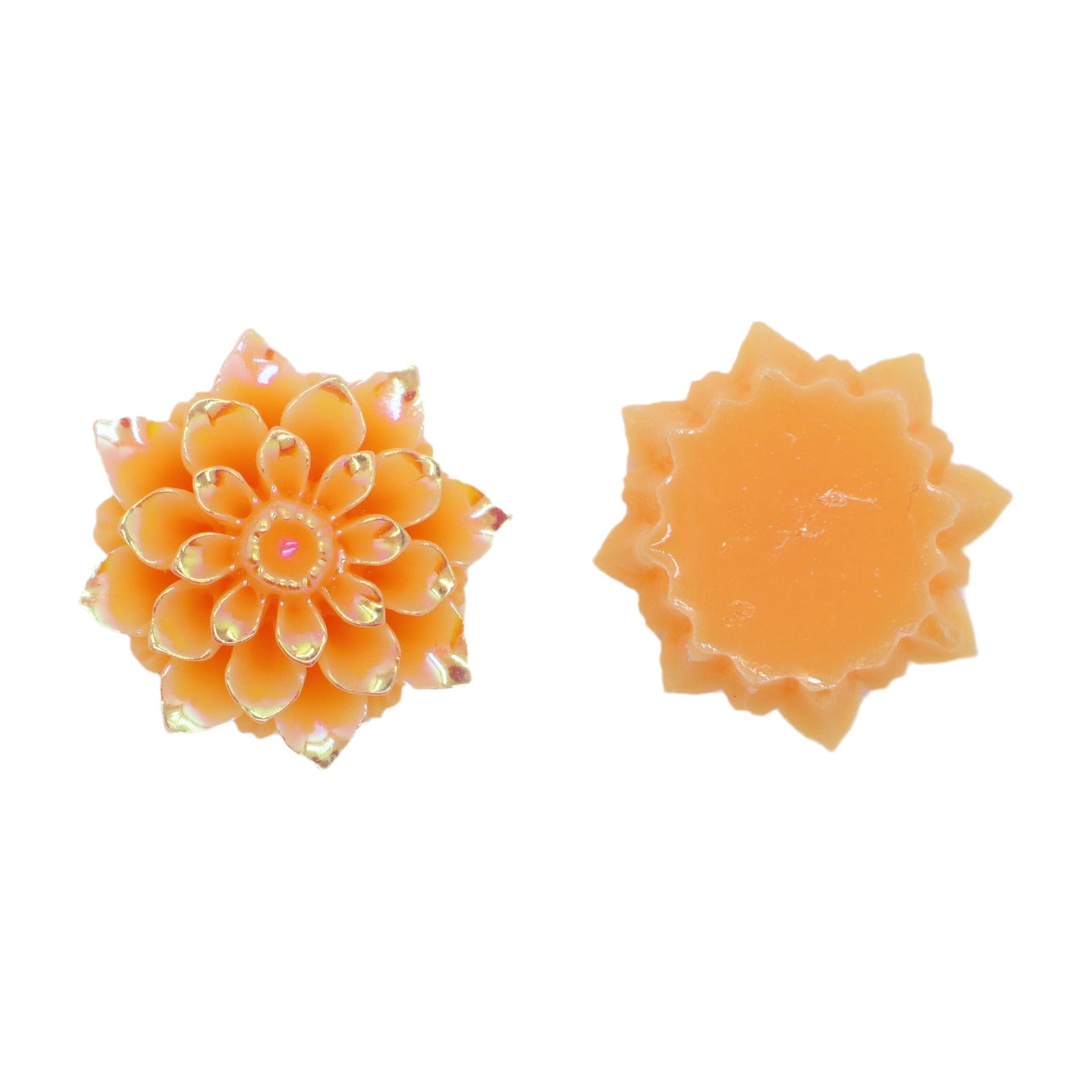 20pcs Resin Cute 20mm Flower Flatback Stone Home Scrapbook DIY Wedding ...
