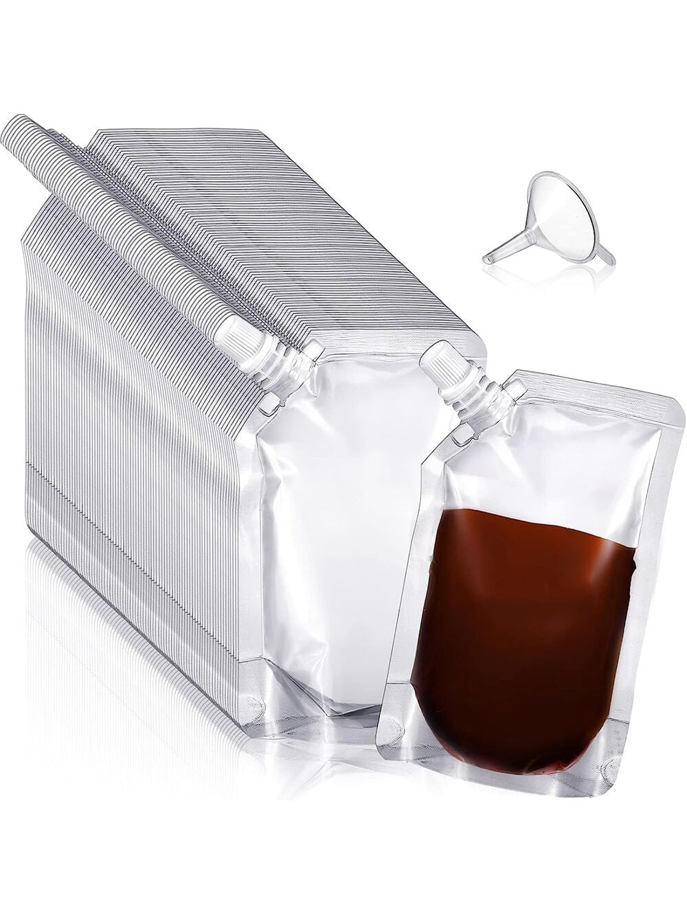 20pcs Reusable Juice Bottle Drink Container, Made Of Plastic, Can Be ...