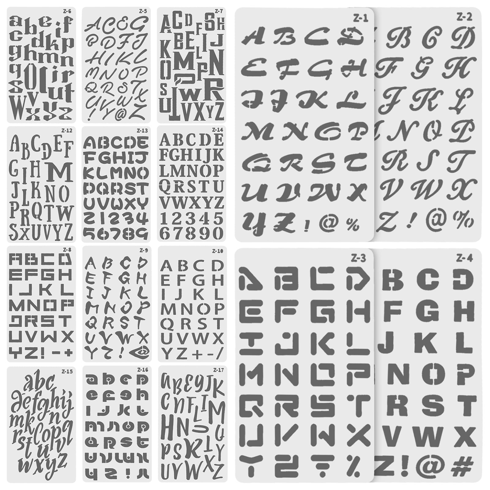 Reusable Plastic Stencils for Crafts, Journaling, Drawing with ...