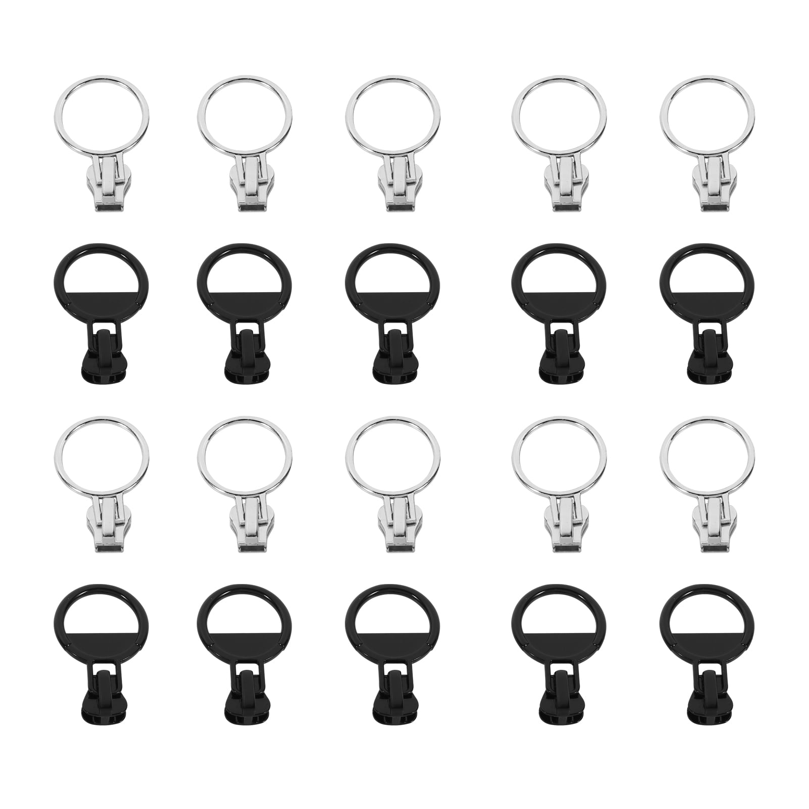 20pcs Ring Zipper Pull Tab Zipper Tab for Coats Shoes Backpack Luggage ...