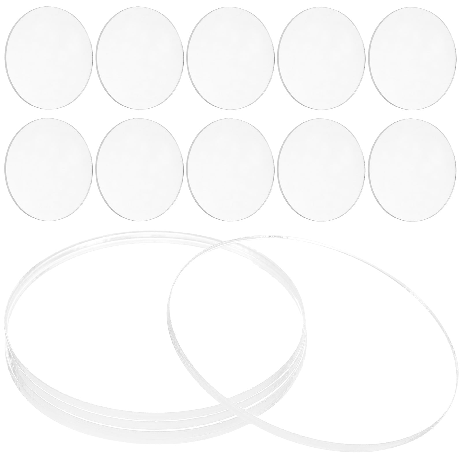 20pcs Round Acrylic Blanks Clear Circle Acrylic Sheets Round Acrylic ...