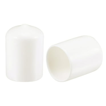 200pcs Rubber End Caps 2mm Vinyl PVC Round End Cap Cover Screw Thread ...