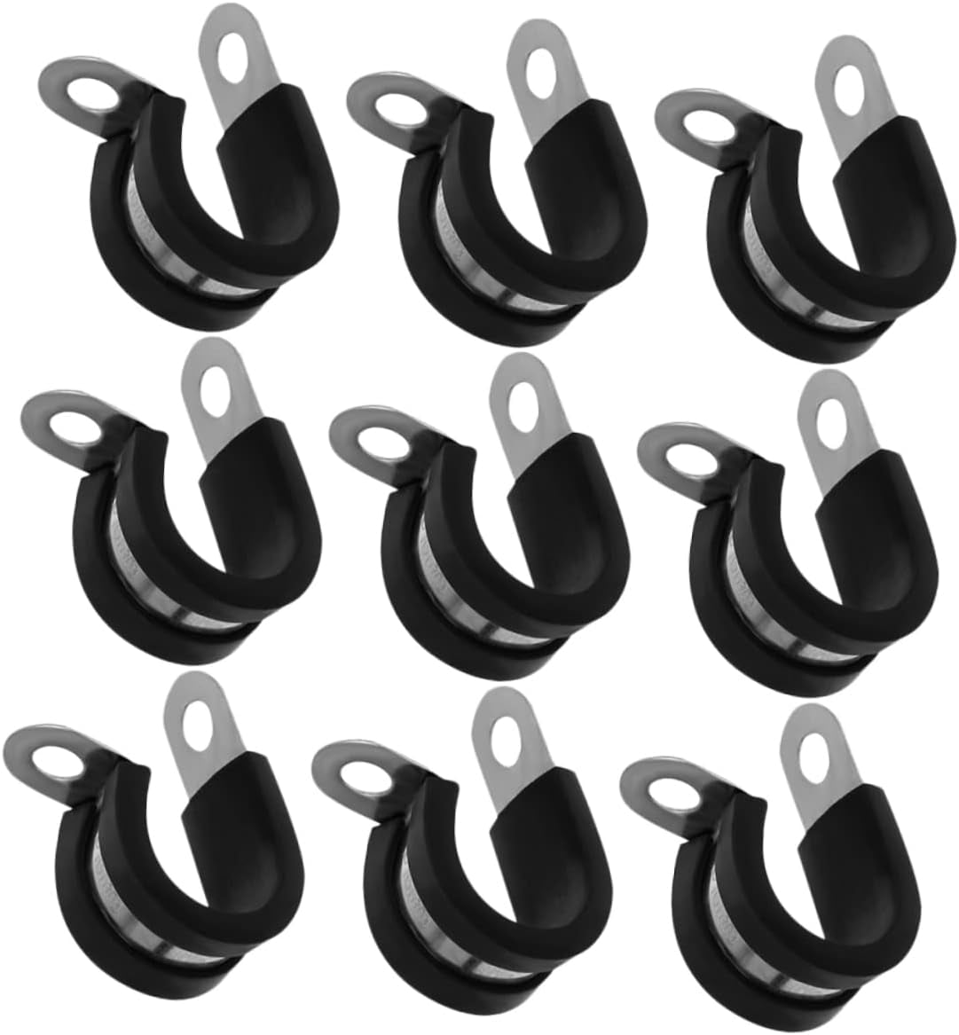 20pcs Rubber Clamp Fuel Line Clamp Fuel Hose Clamp Metal Clamp ...