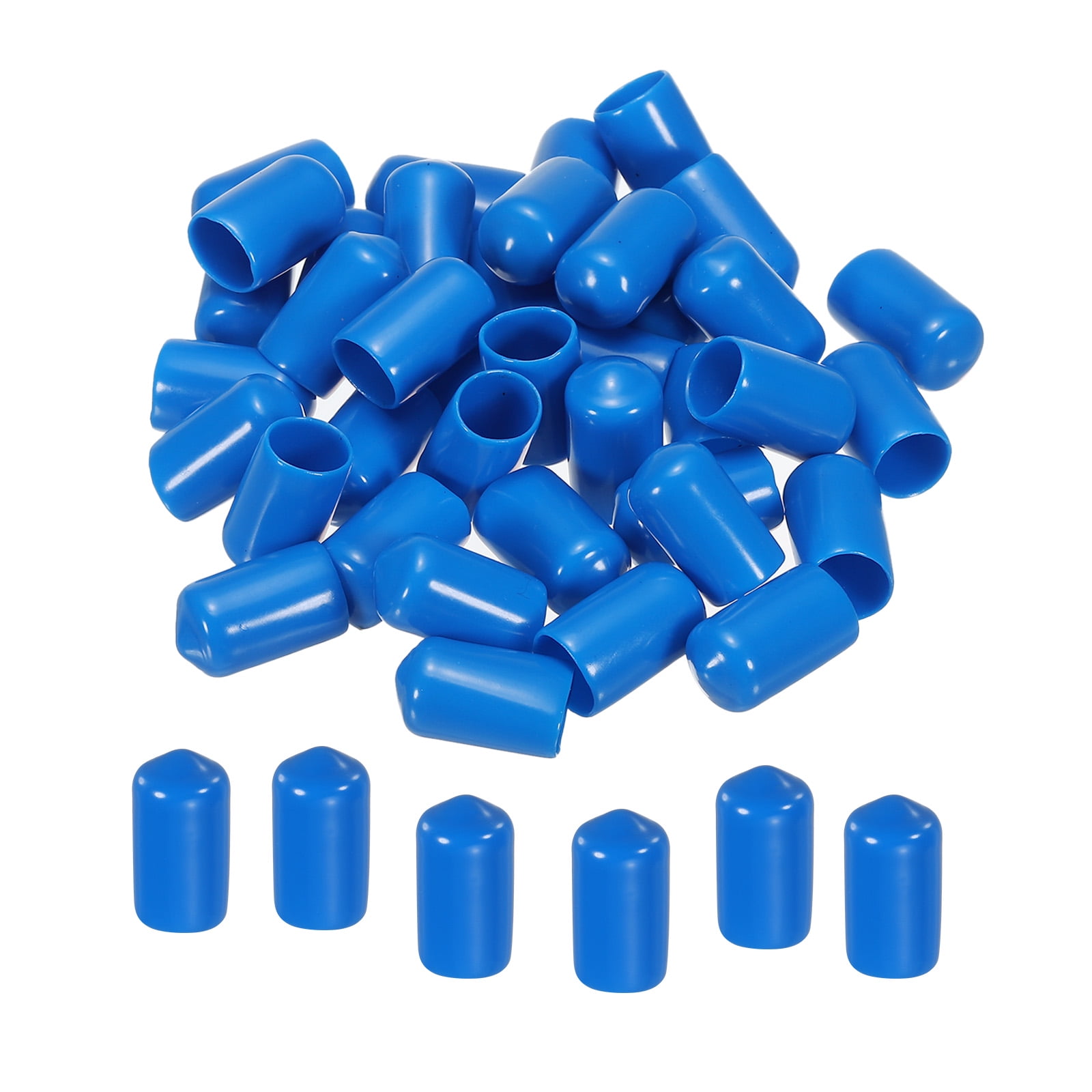 Uxcell Rubber End Caps Cover Vinyl Screw Thread Protector Round Vacuum ...