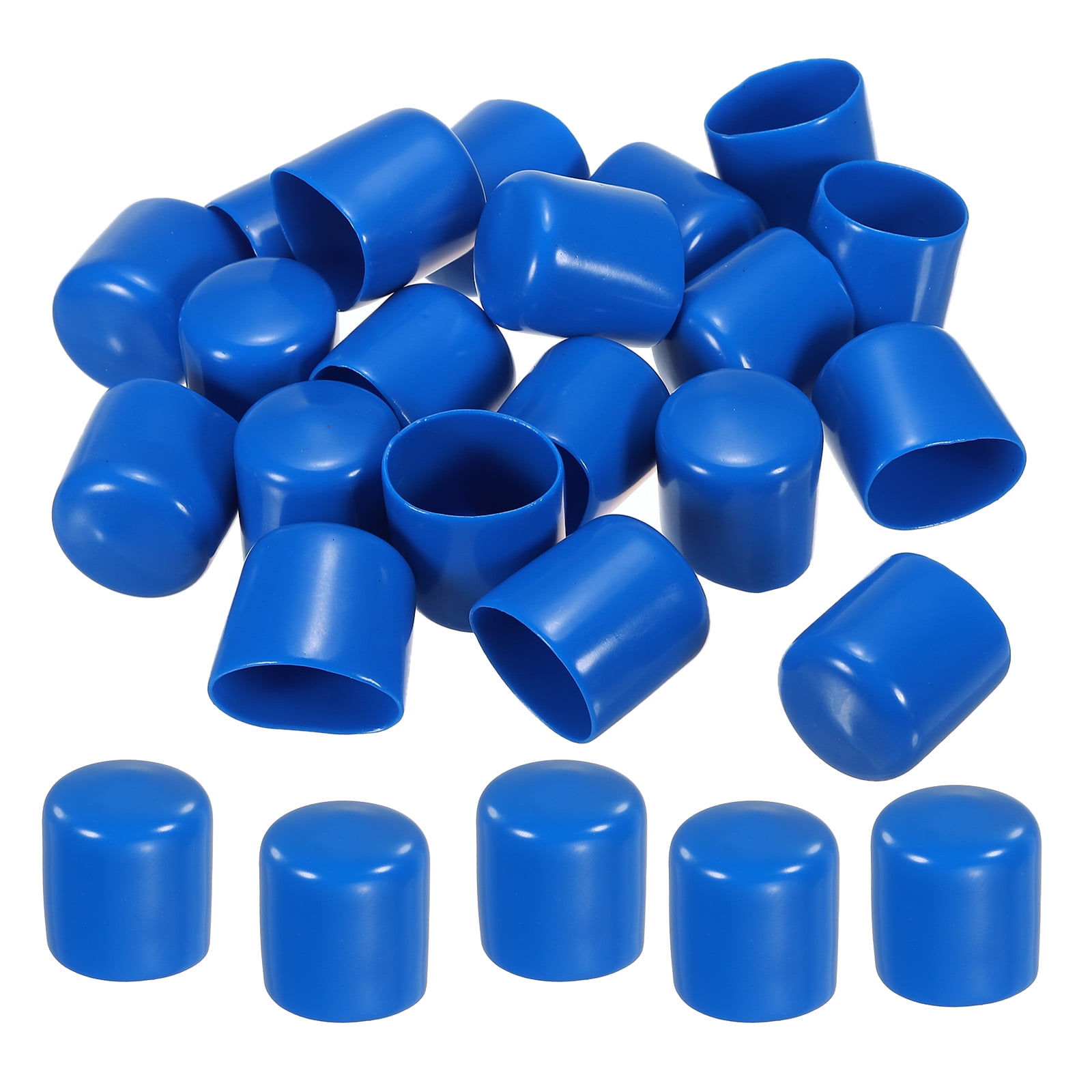 Uxcell Rubber End Caps Cover Vinyl Screw Thread Protector Round PVC ...