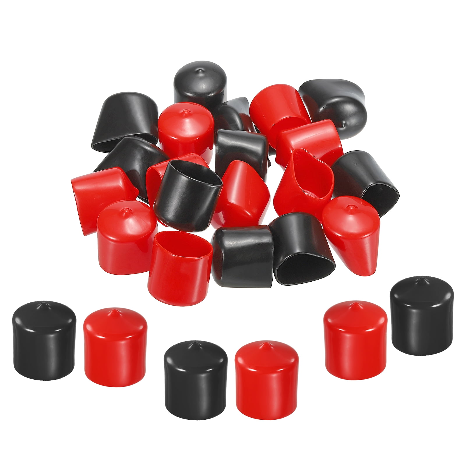 20pcs Rubber End Caps Cover Assortment 1 1/4 inch Vinyl Screw Thread ...