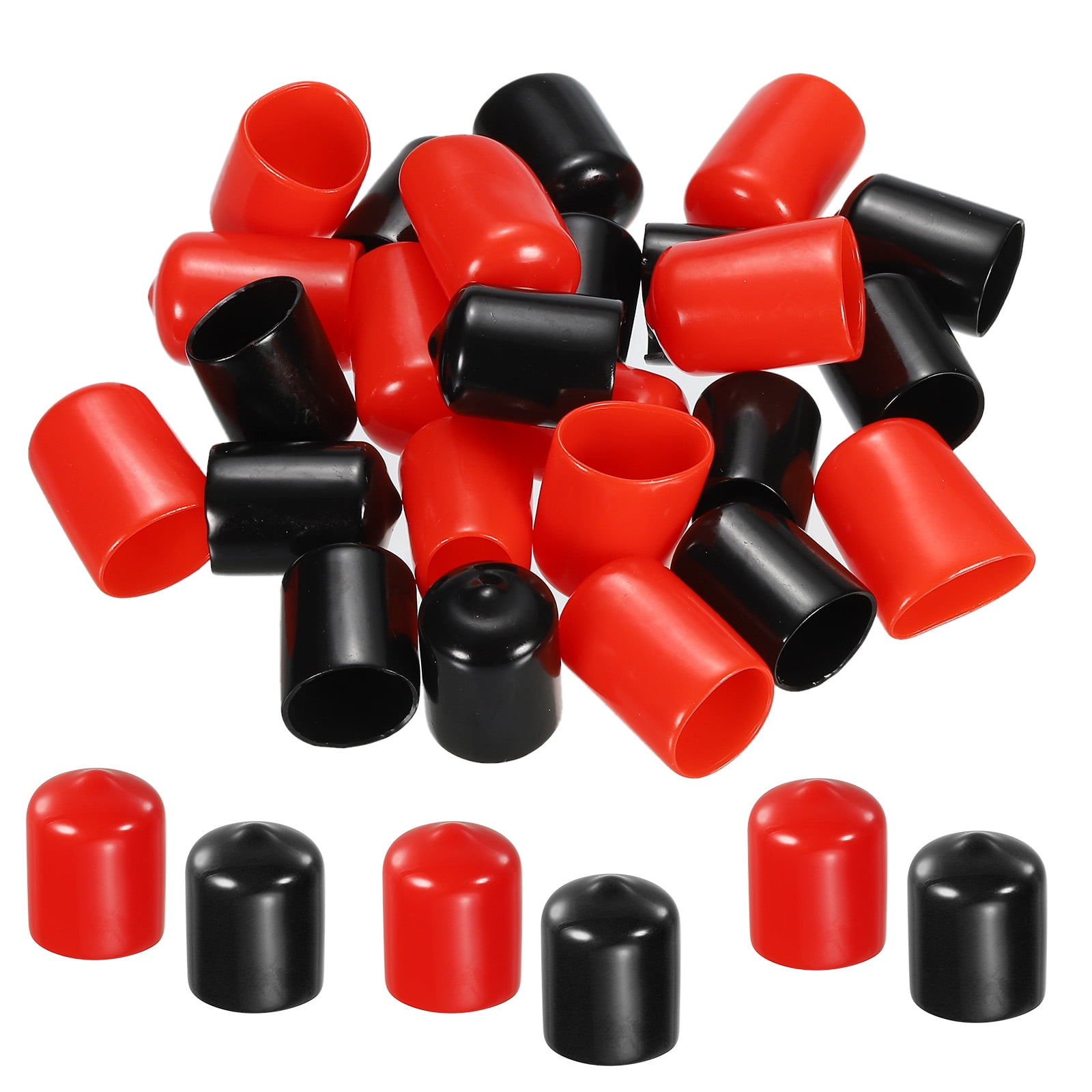 20pcs Rubber End Caps Cover Assortment 17mm Vinyl Screw Thread ...