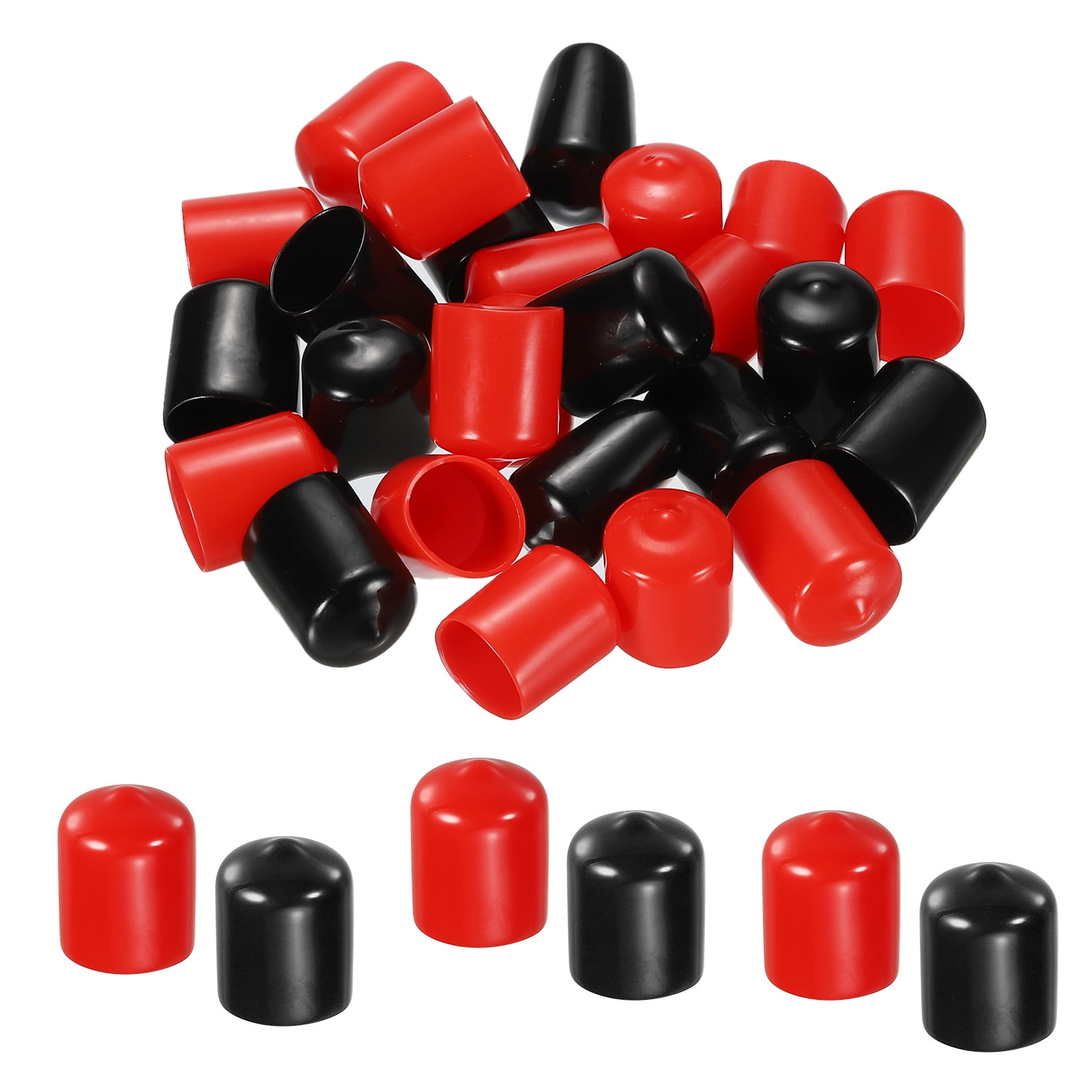 20pcs Rubber End Caps Cover Assortment 18mm Vinyl Screw Thread ...