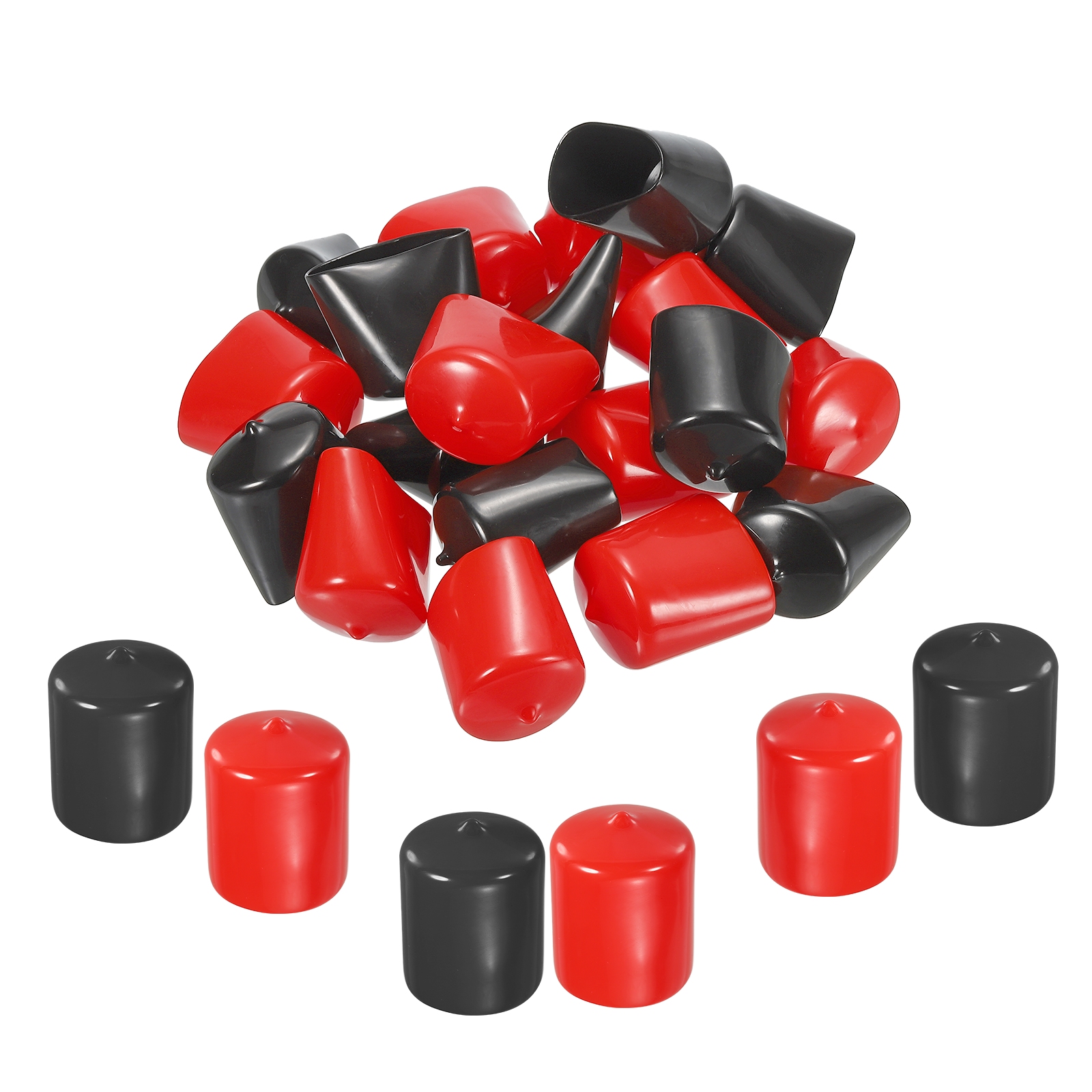 20pcs Rubber End Caps Cover Assortment 36mm Vinyl Screw Thread ...