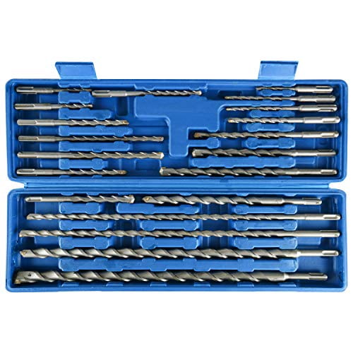 20pcs SDS Plus Rotary Hammer Drill Bits, SDS+ Carbide Tipped Stone ...