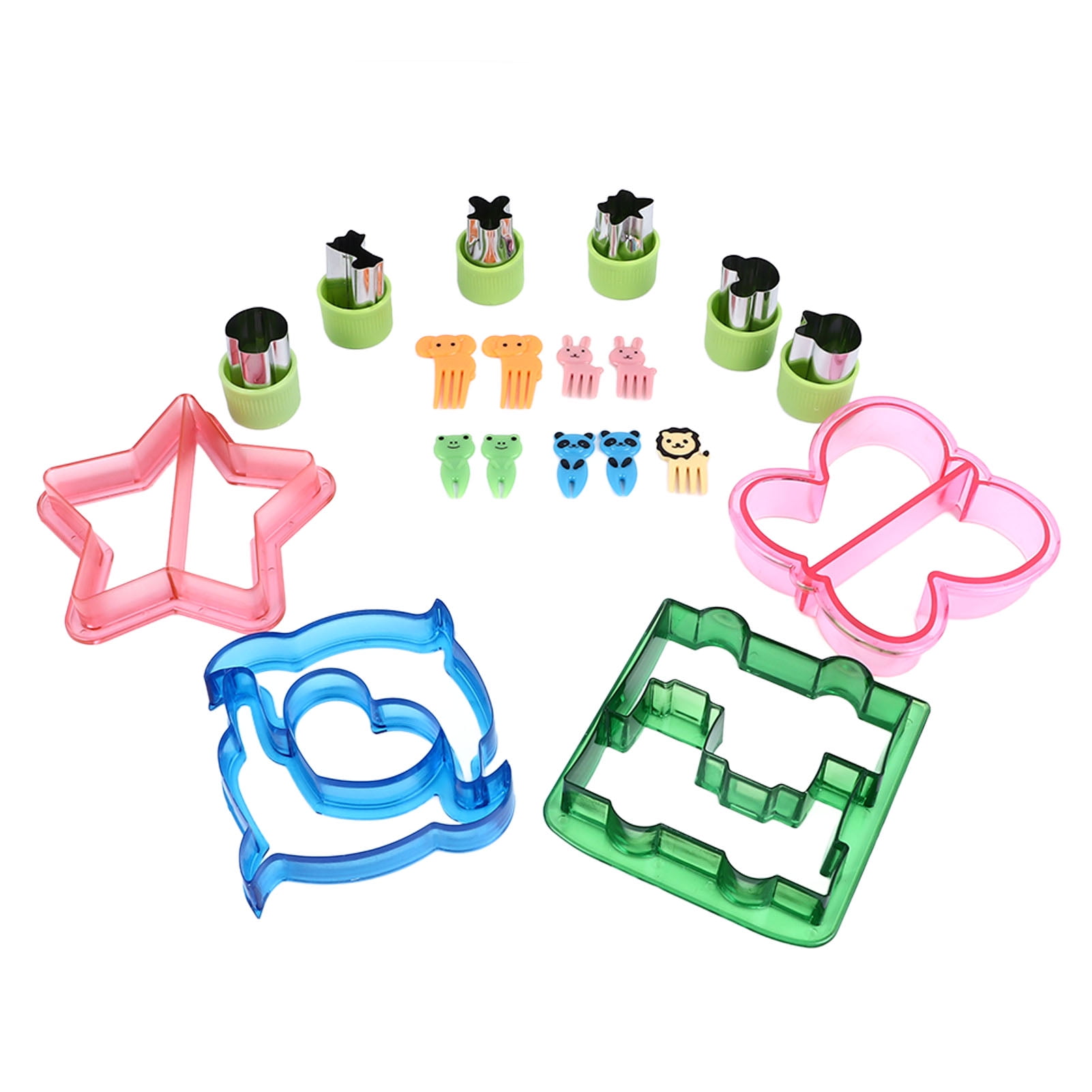 20pcs Sandwich Cutter for Kids Vegetable Cutter Shapes Sets Mini Cookie ...