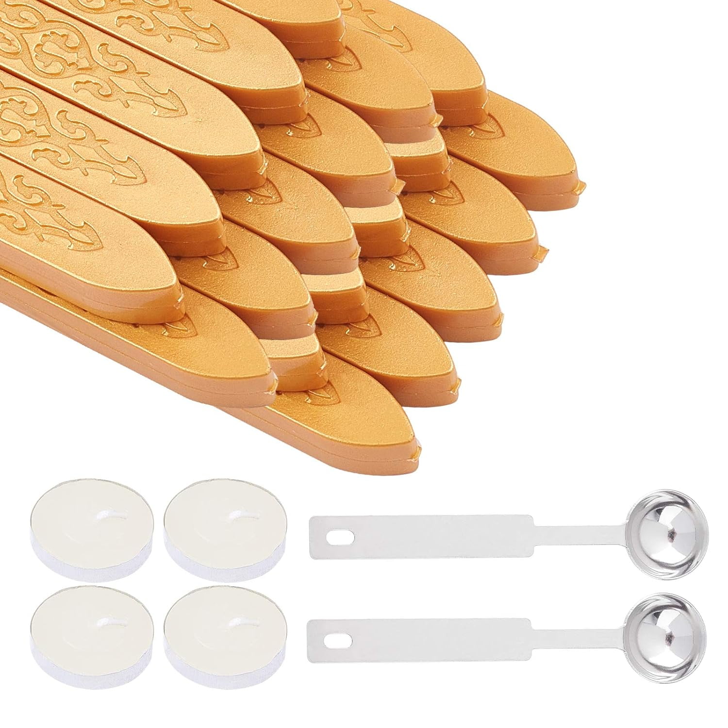 20pcs Sealing Wax Sticks Wax Seal Stamp Kits with 2pcs Spoon and 4pcs ...