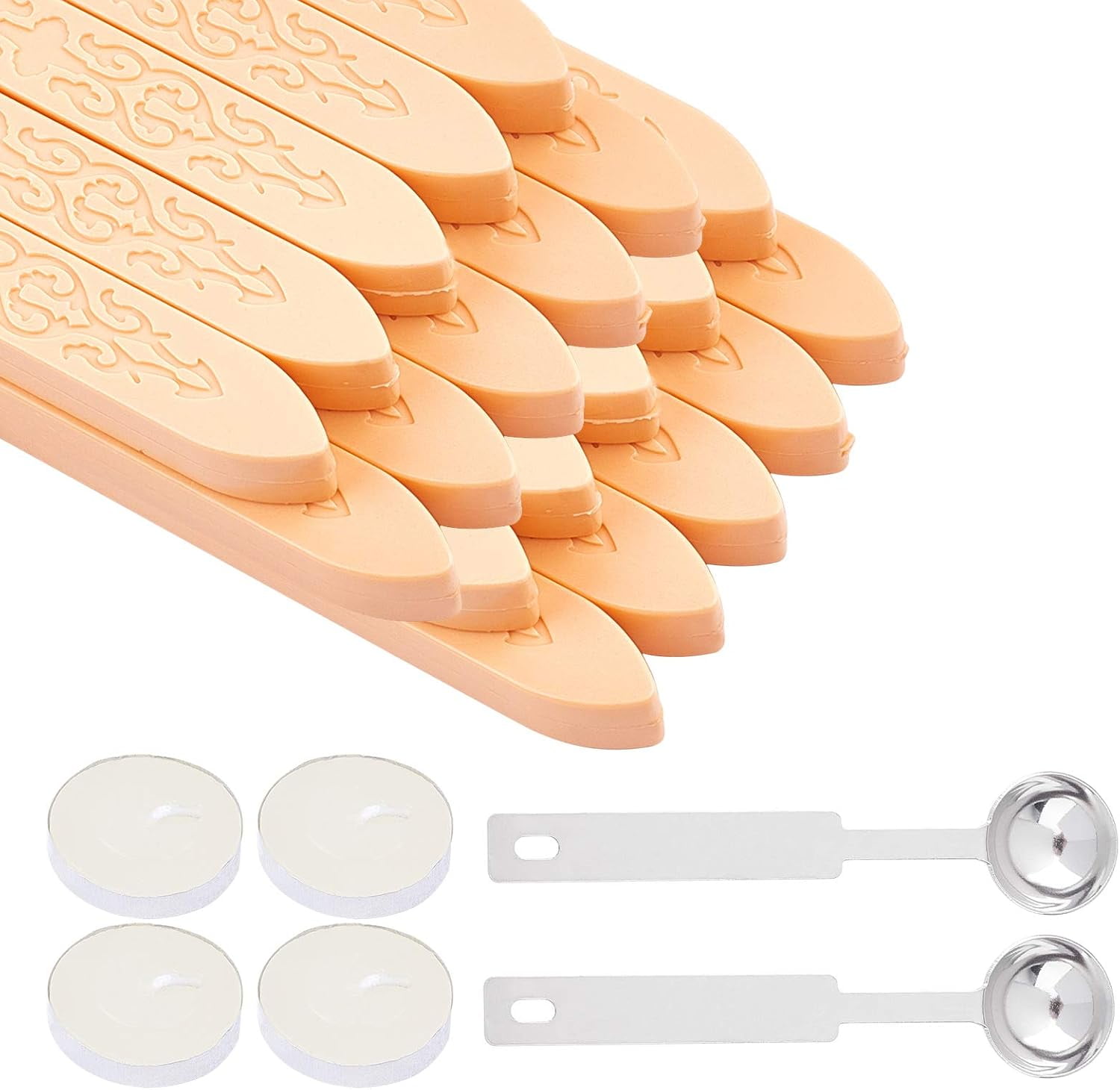 20pcs Sealing Wax Sticks Wax Seal Stamp Kits with 2pcs Spoon and 4pcs ...