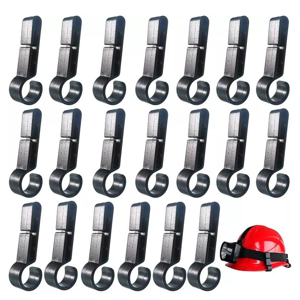 20pcs/Set Helmet Clips Attachment Head Light Clamps Plastic Headlamp ...